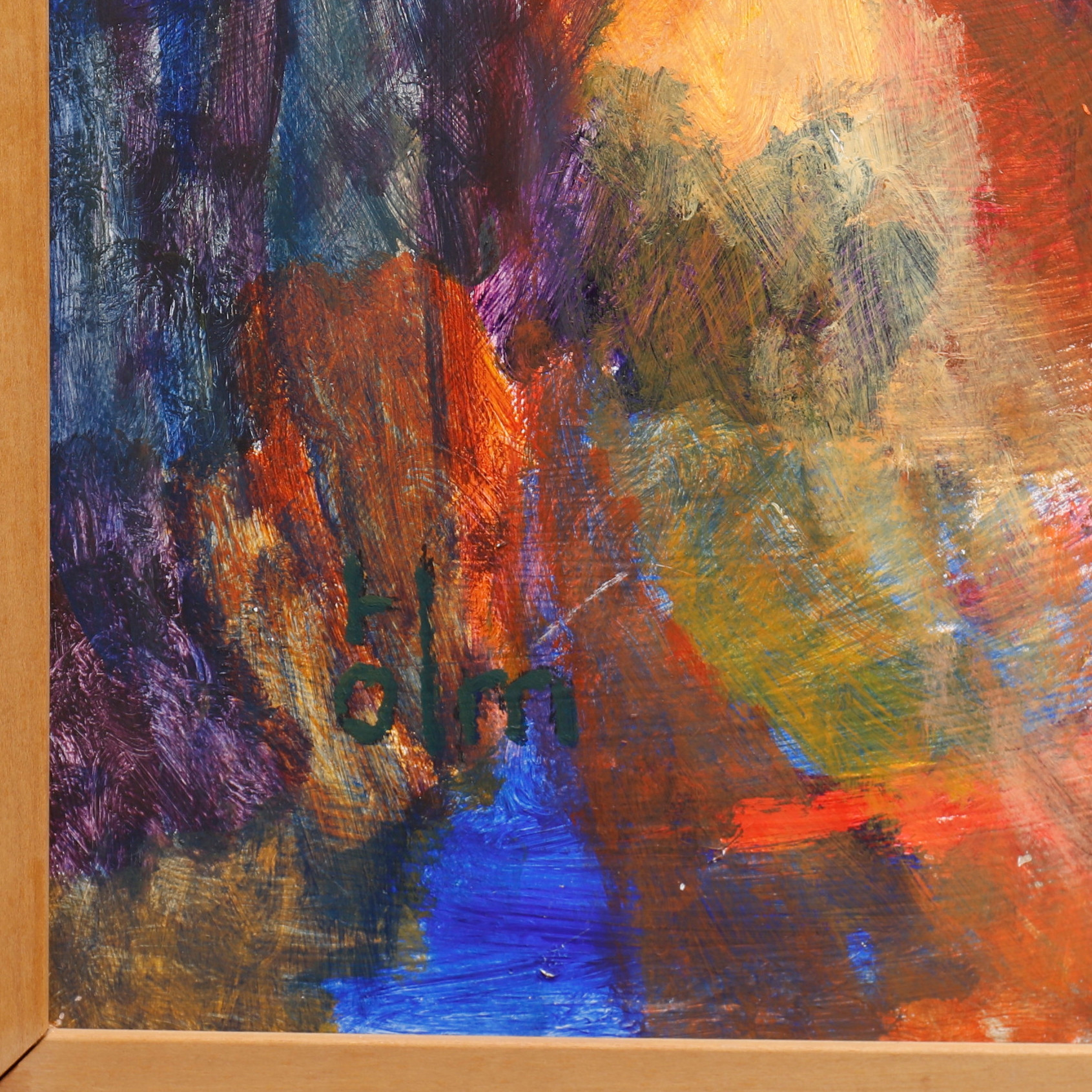 JAN HOLM. KVINNA OCH MAN. Konst - Måleri - Auctionet