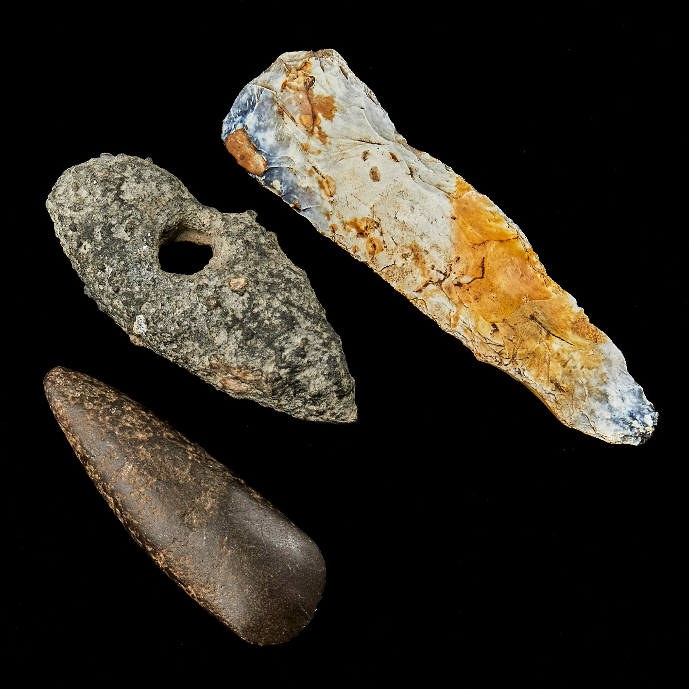 Images for 2581351. STONE AXES, 3 pcs, Late Stone Age rough-hewn thin ...
