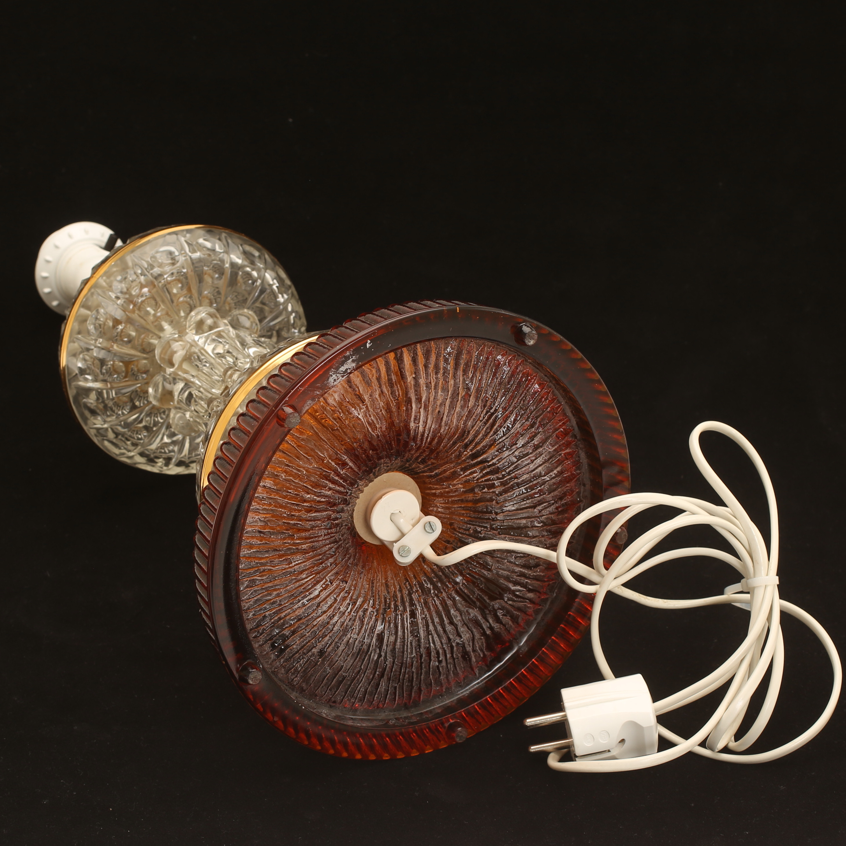 Images for 2582022. GUSTAV LEEK. Table lamp, glass, Orrefors, second ...