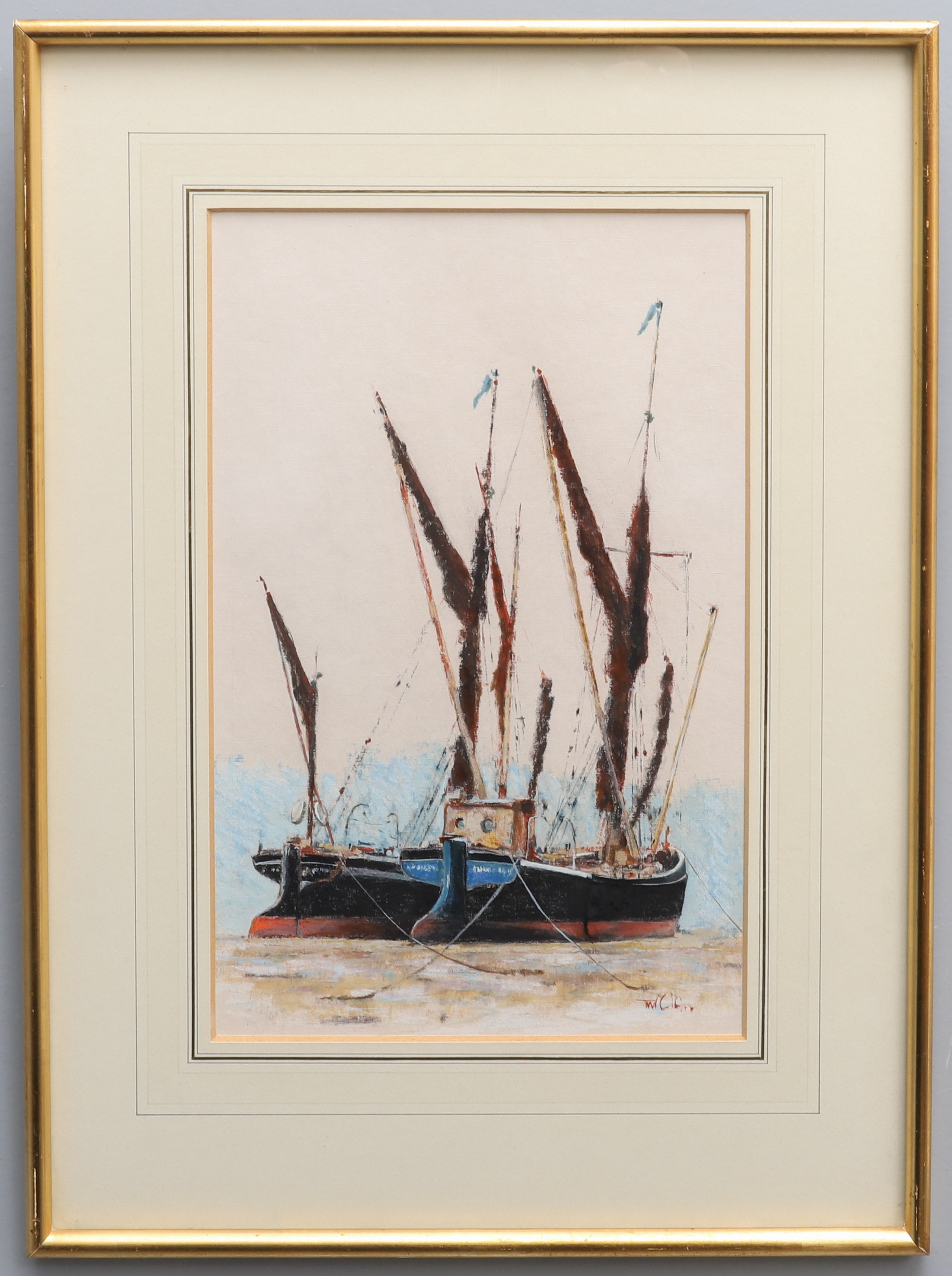 Images for 2582761. TERENCE M RUDKIN (BRITISH, 1934 - 1996). TWO BARGES ...