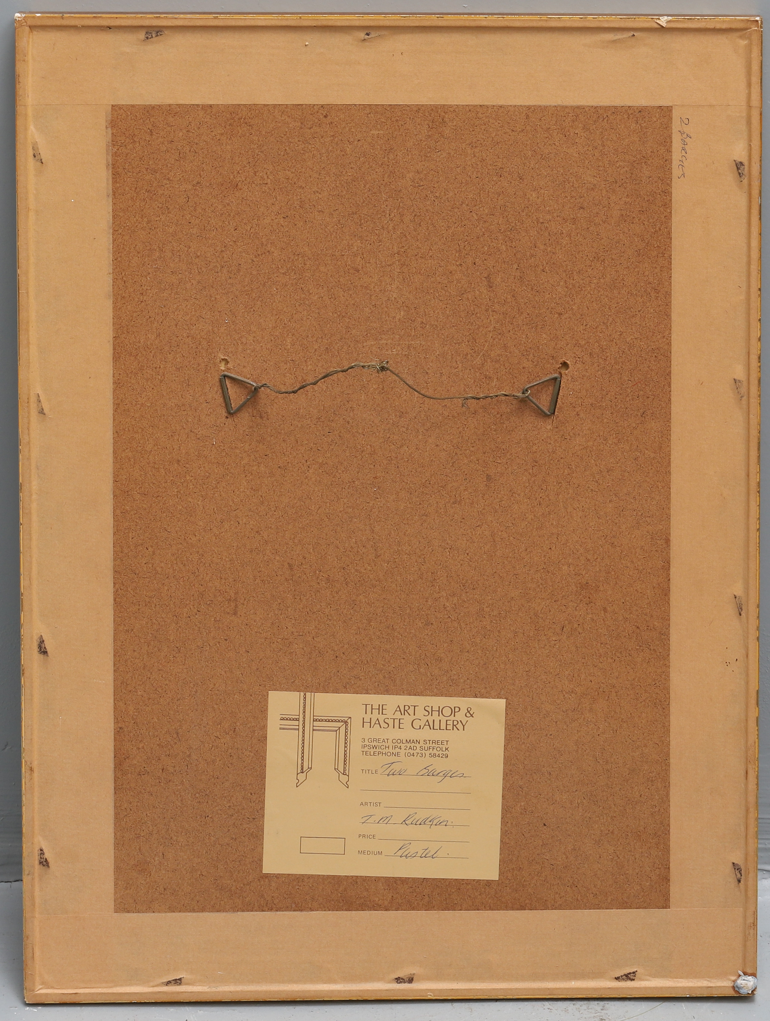 Images for 2582761. TERENCE M RUDKIN (BRITISH, 1934 - 1996). TWO BARGES ...