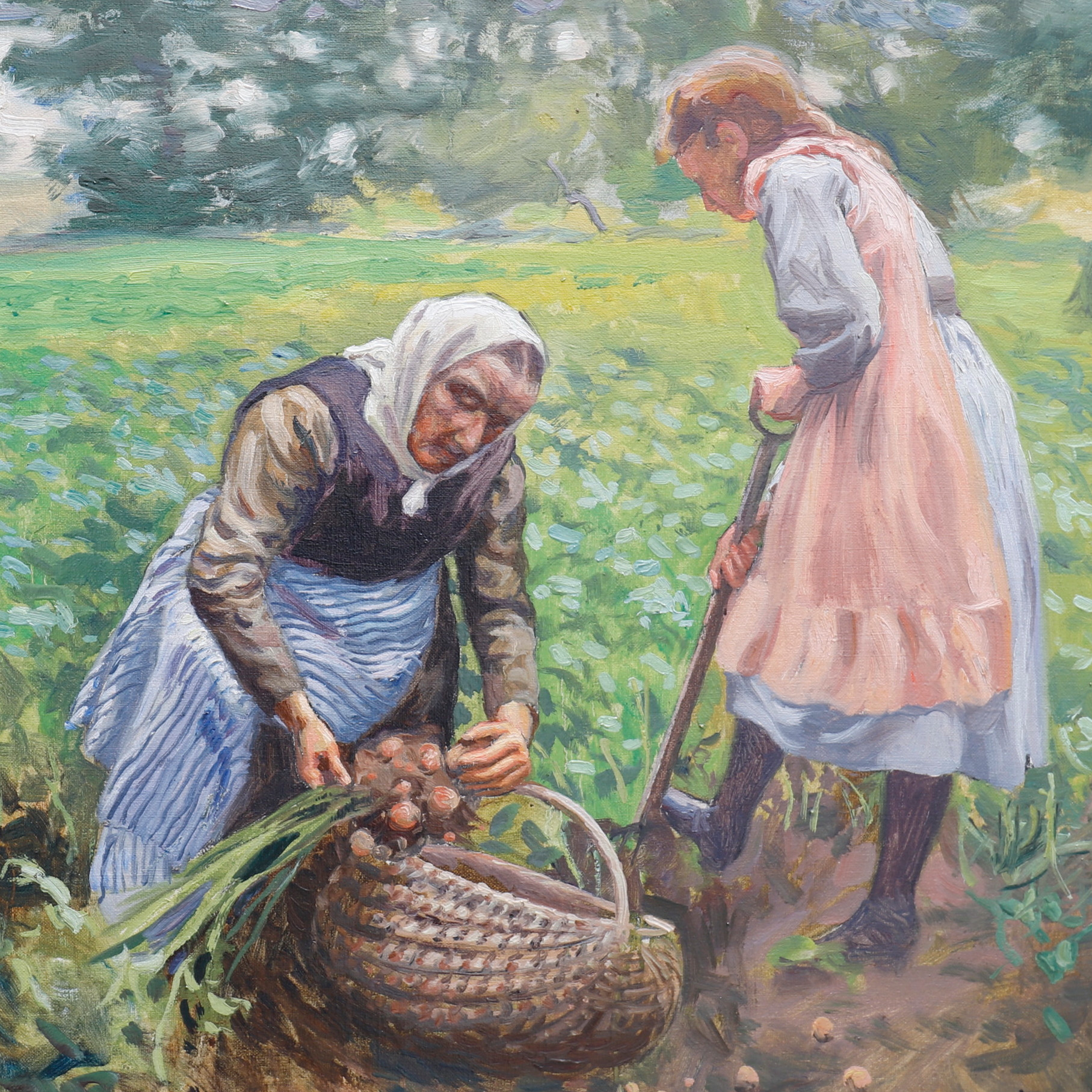 Images for 2584283. EMIL LINDGREN. POTATO PICKER, OIL ON CANVAS ...