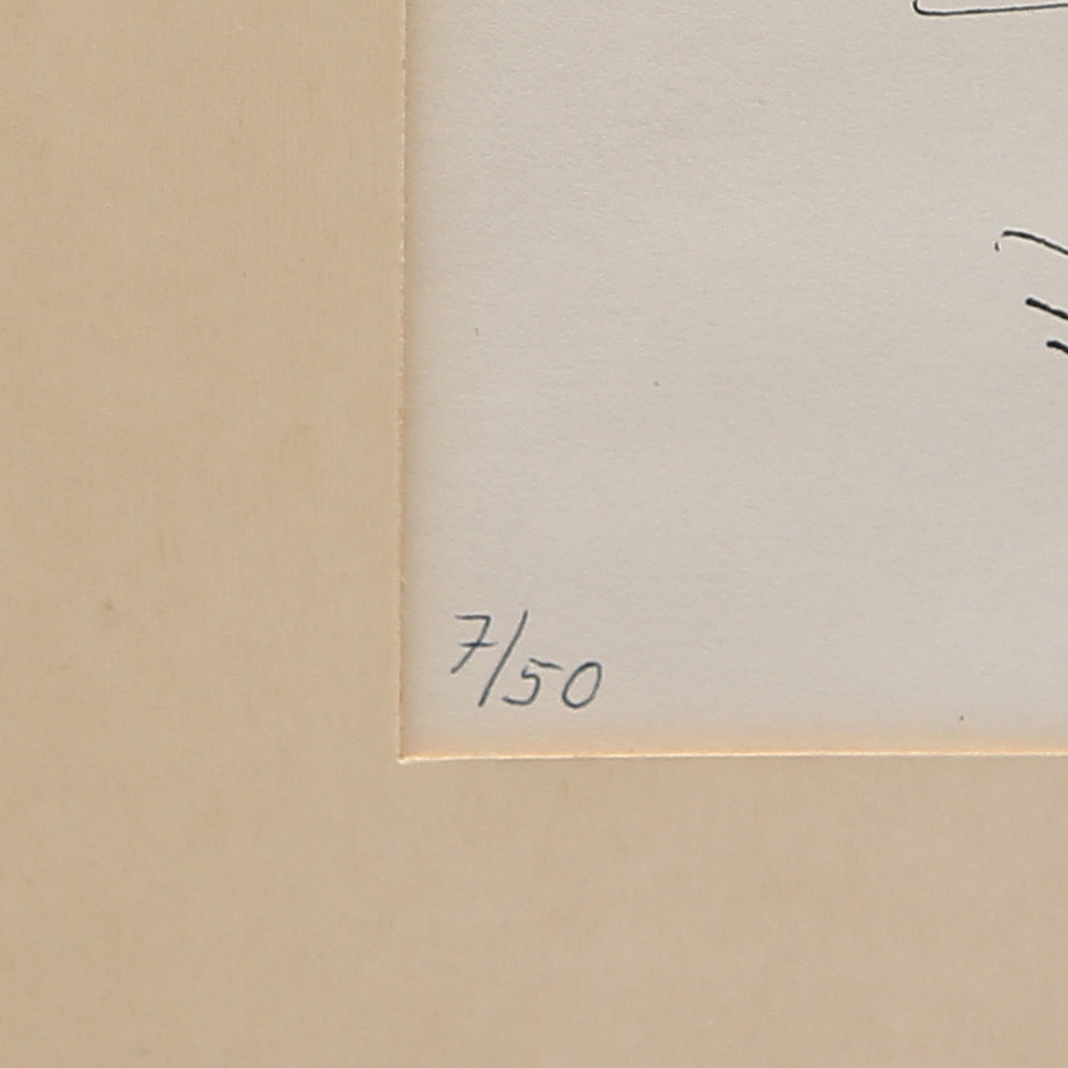 Bilder för 2584899. BERT ZEDRÉN. TECKNING, tusch, signerad, 1975 ...