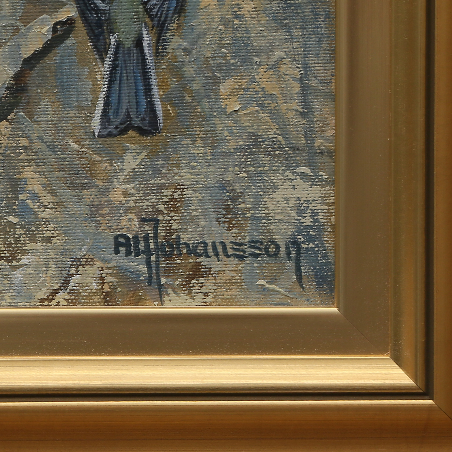 ALF JOHANSSON. OLJA på duk, signerad, 1900-tal. Konst - Måleri - Auctionet