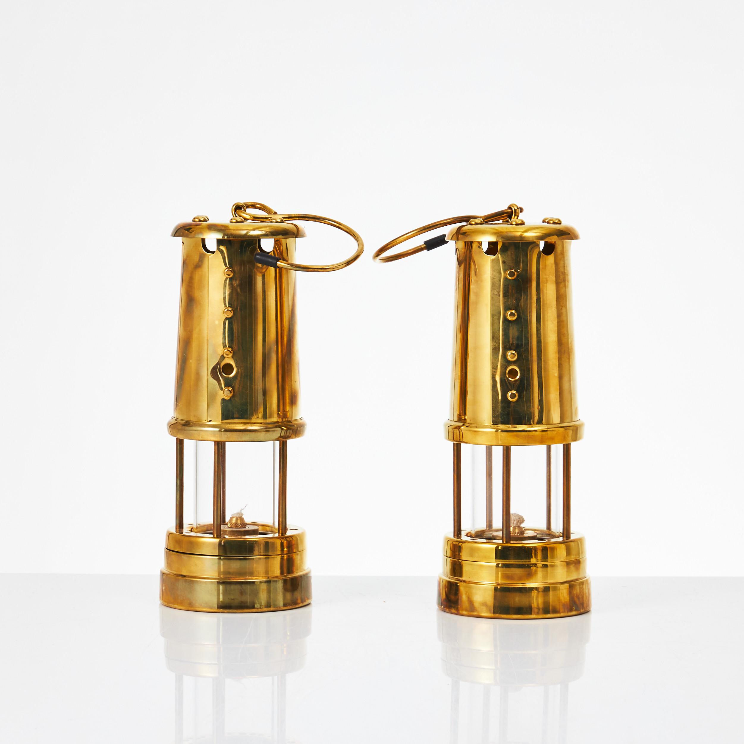 Images for 2587740. MINING LAMP, 1 pair, brass, "Miner's lamp", Company ...