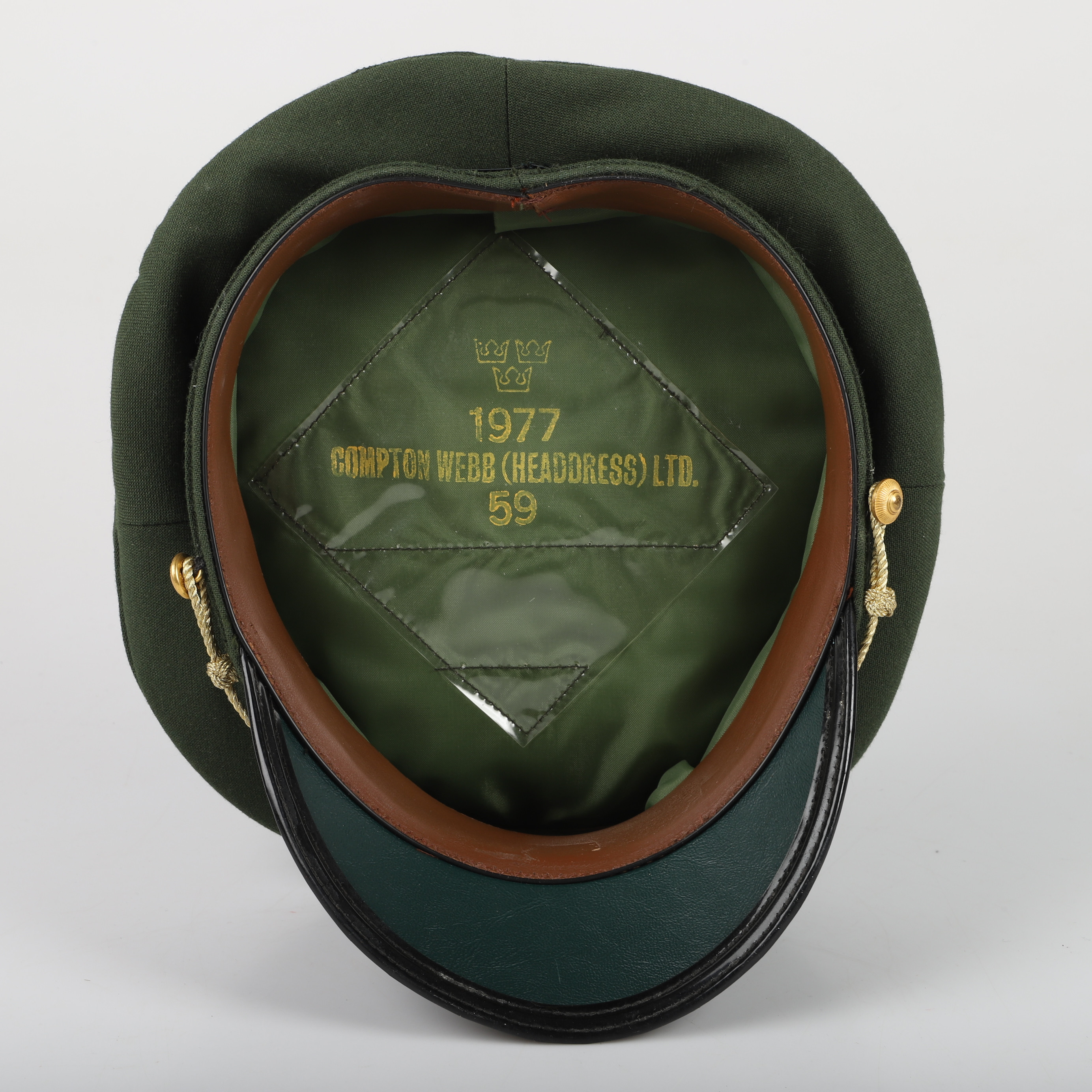 Bilder för 2588087. MILITÄR SKÄRMMÖSSA, M-60, Compton Webb(Headdress ...