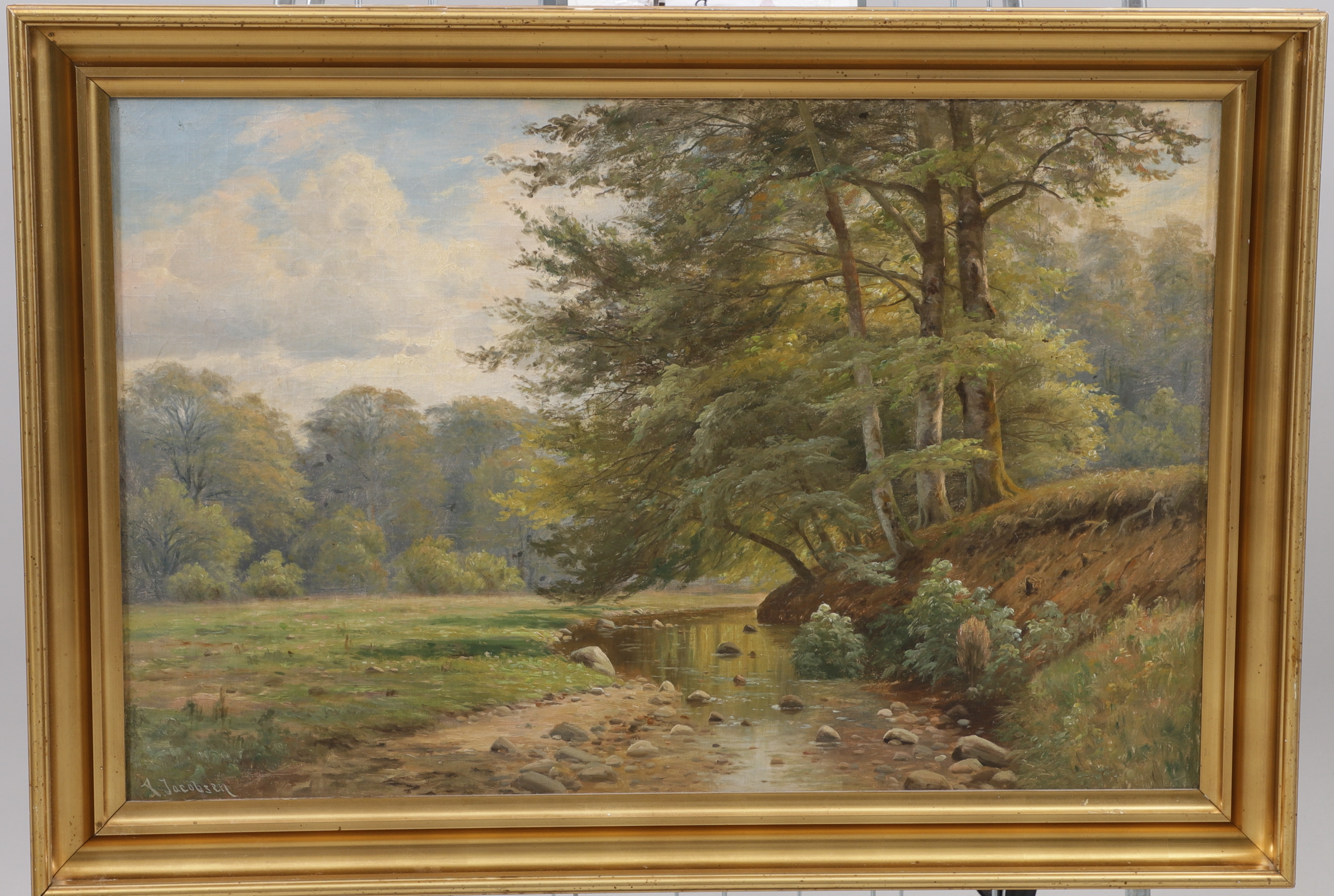 Images for 2588503. AUGUST JACOBSEN. Landscape motif, oil on canvas ...