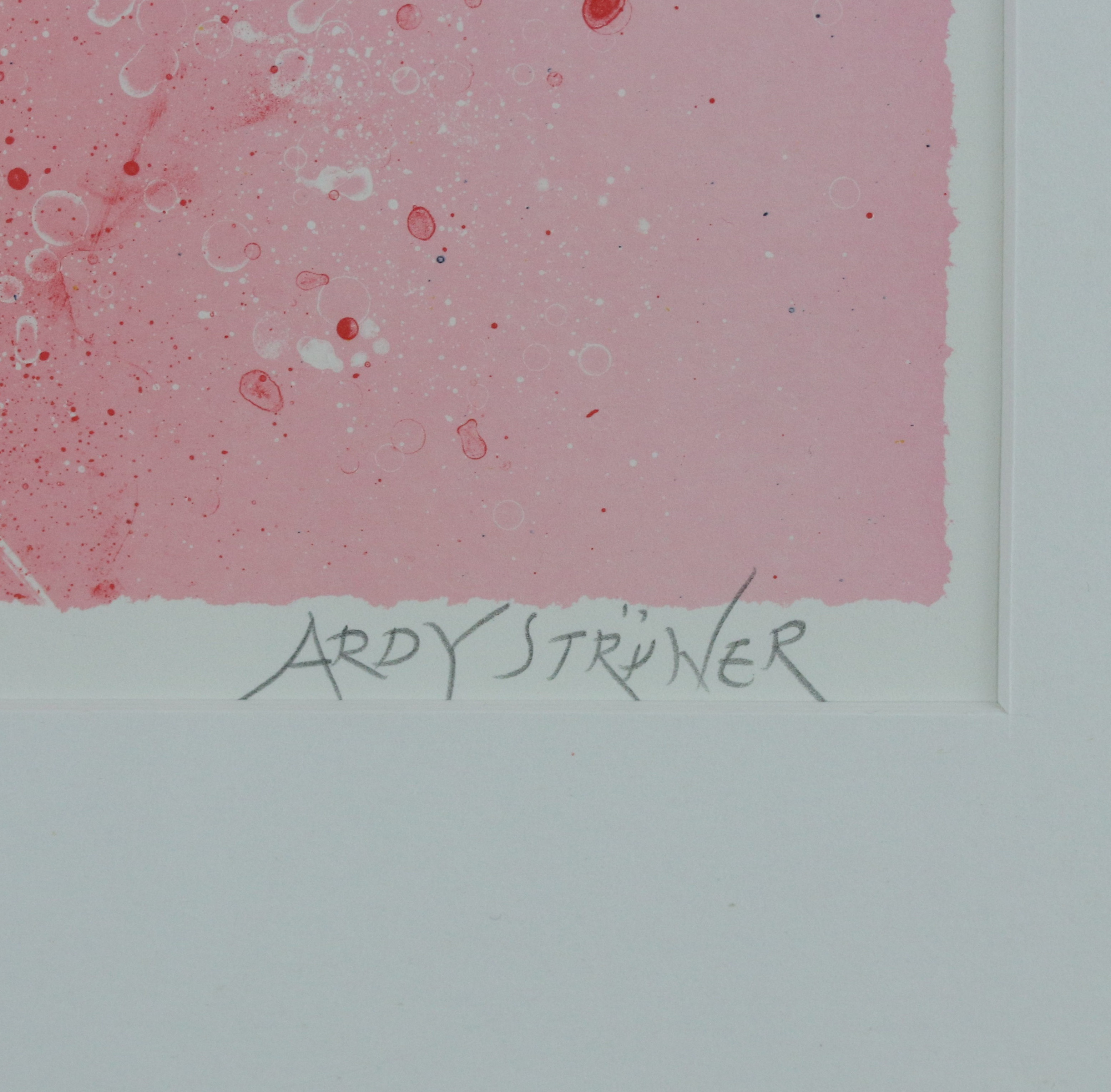 ARDY STRÜWER. Litografi, 51/125, fantasikvinna med tre bröst, signerad ...