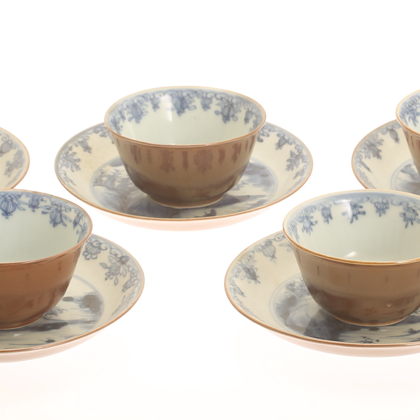 Images for 2593013. CUPS, 5 pieces. BARREL, 5 pieces. Porcelain ...