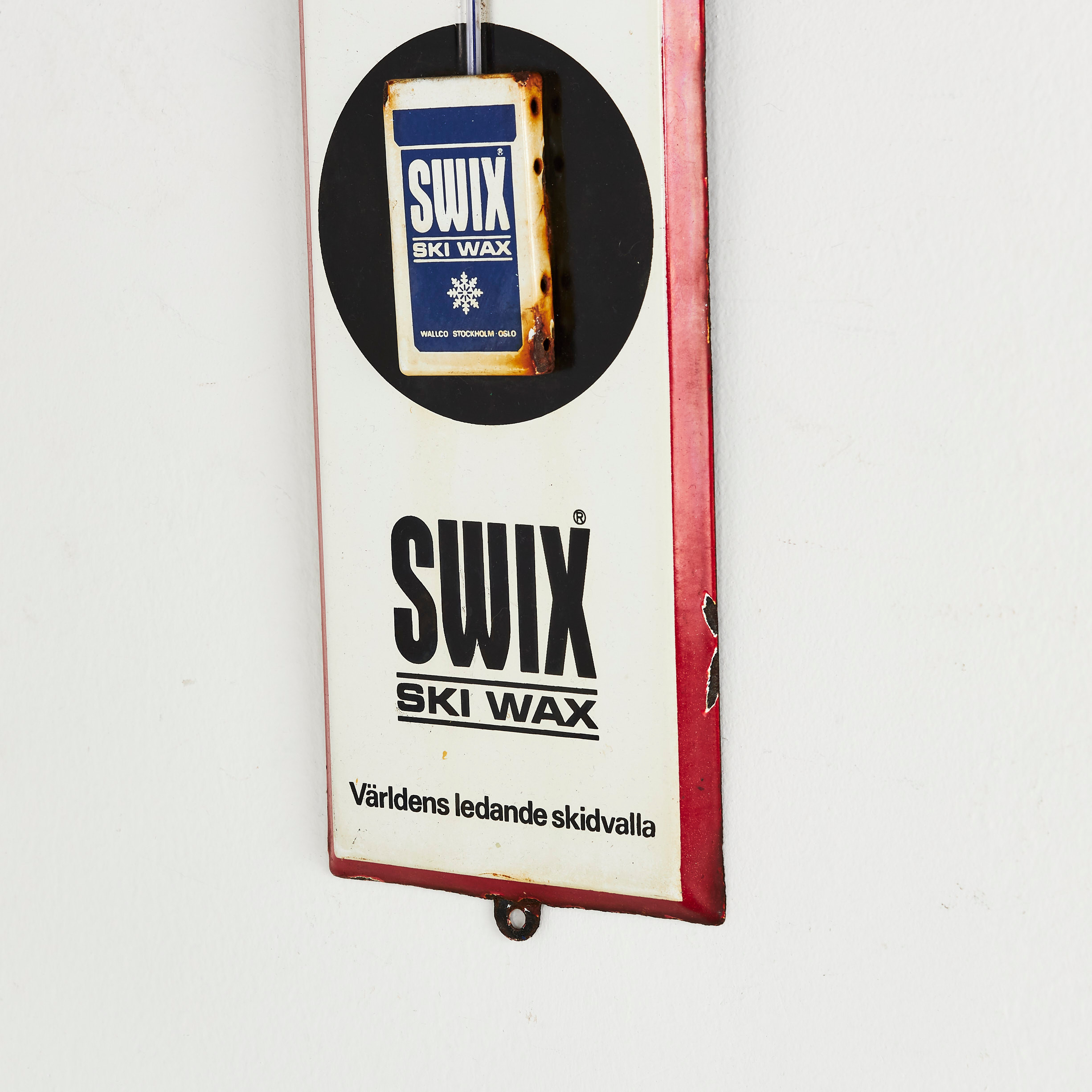Images for 2593868. ENAMEL SIGN, "Always ahead with Swix. Swix Ski wax ...