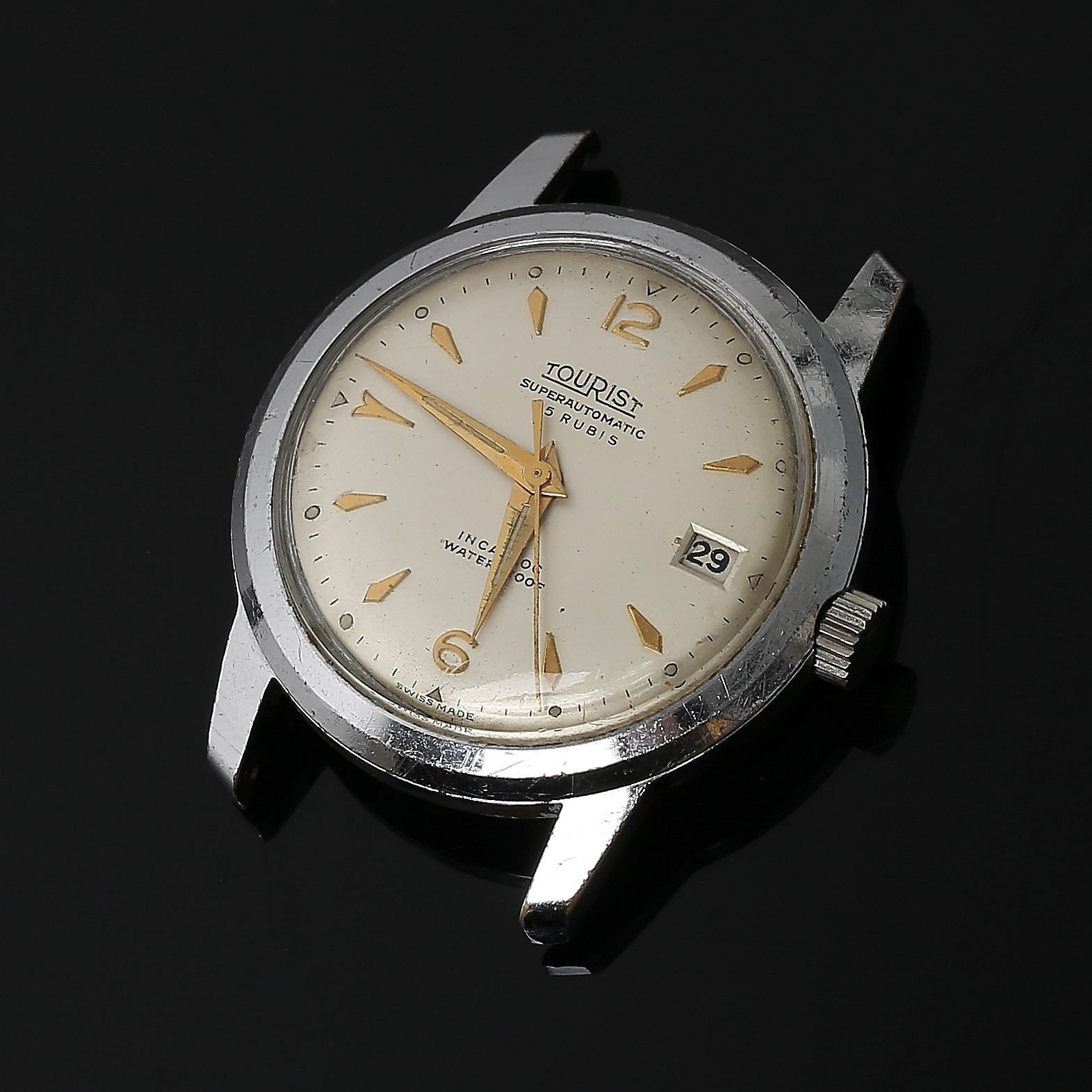 Images for 2595970. WATCH, steel, Tourist, Superautomatic, Incabloc ...