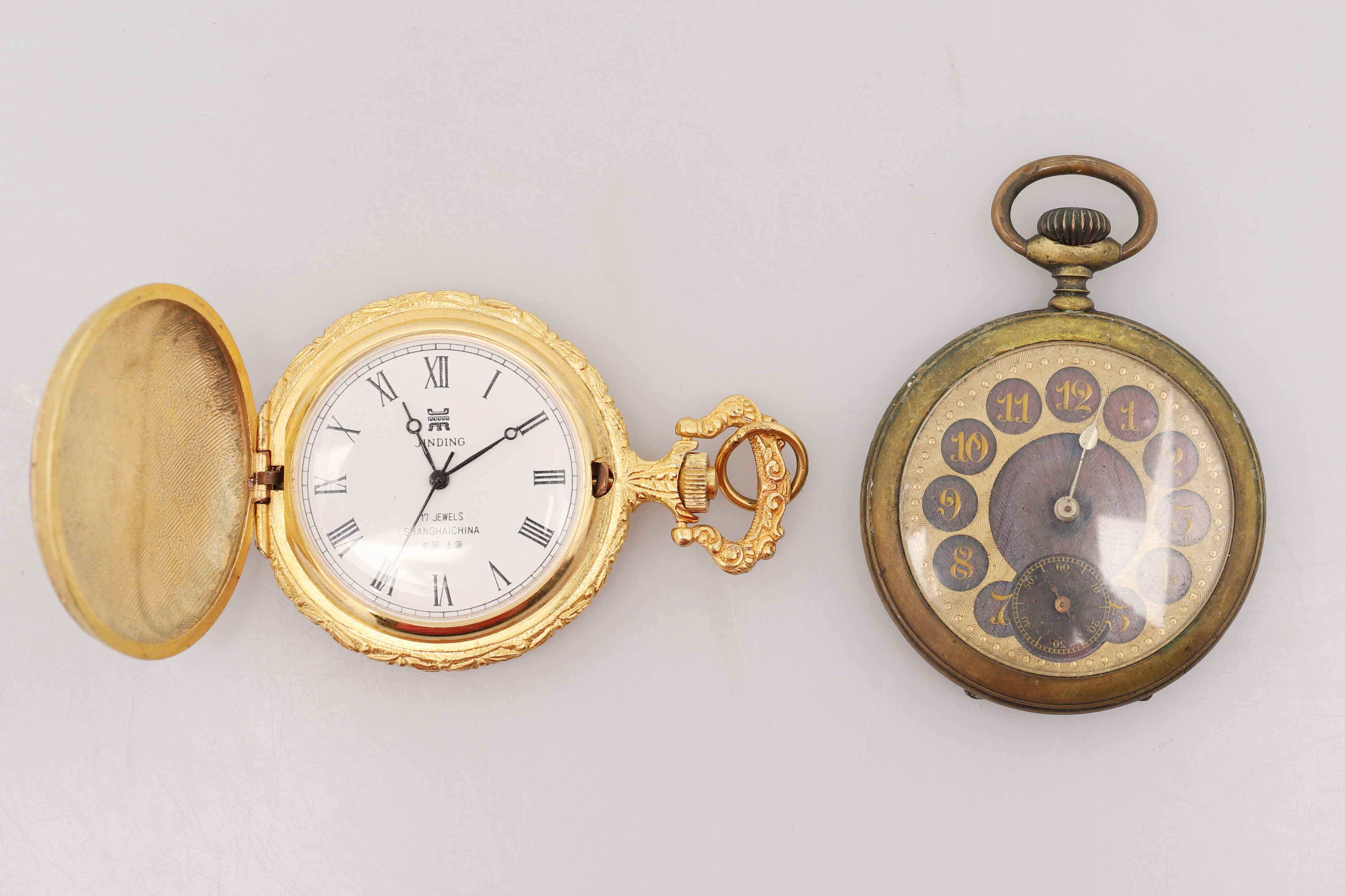 Images for 2598589. AN OPEN FACED POCKET WATCH AND ANOTHER WATCH ...