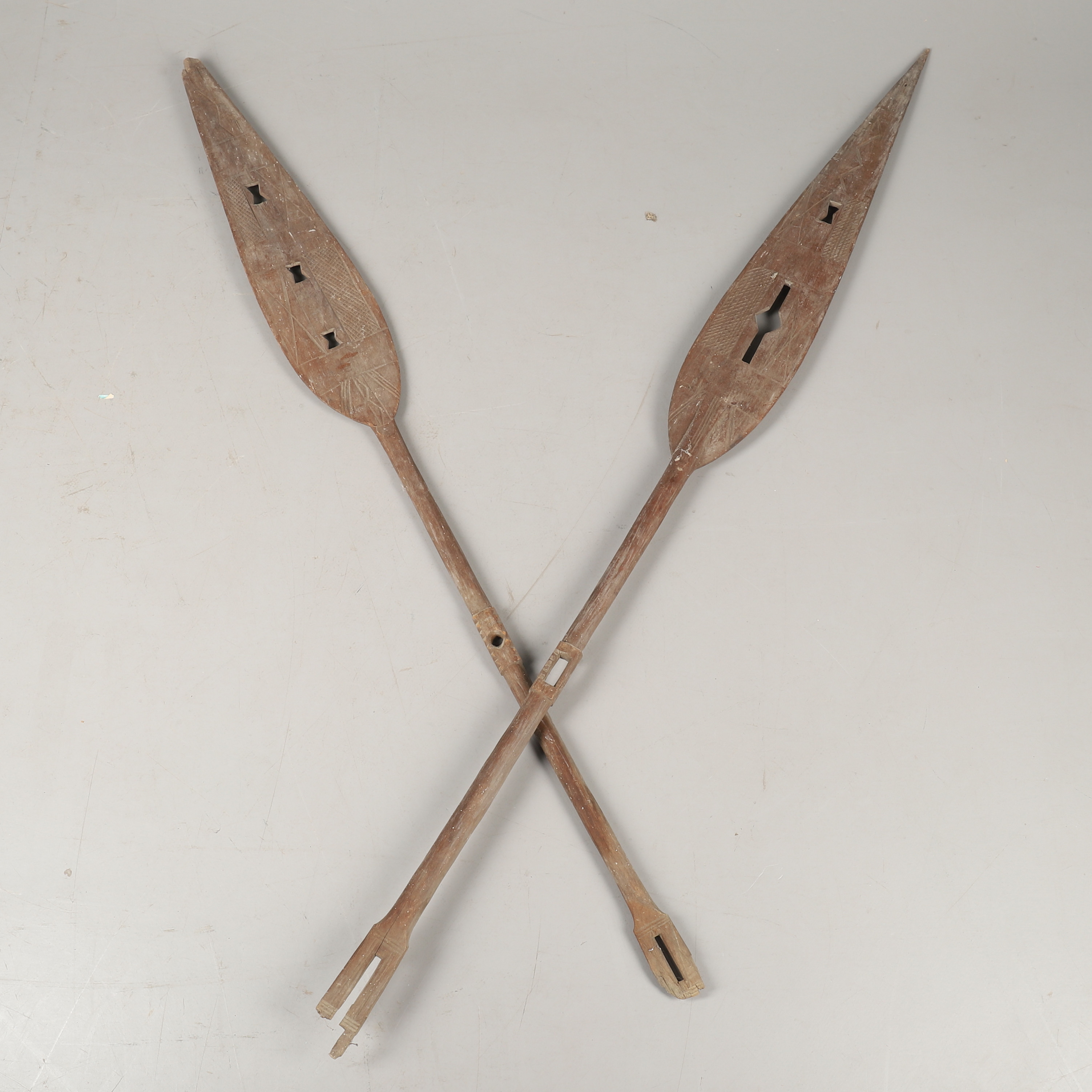 Images for 2598636. CHARITY TWO WEST AFRICAN CARVED HARDWOOD CEREMONIAL ...