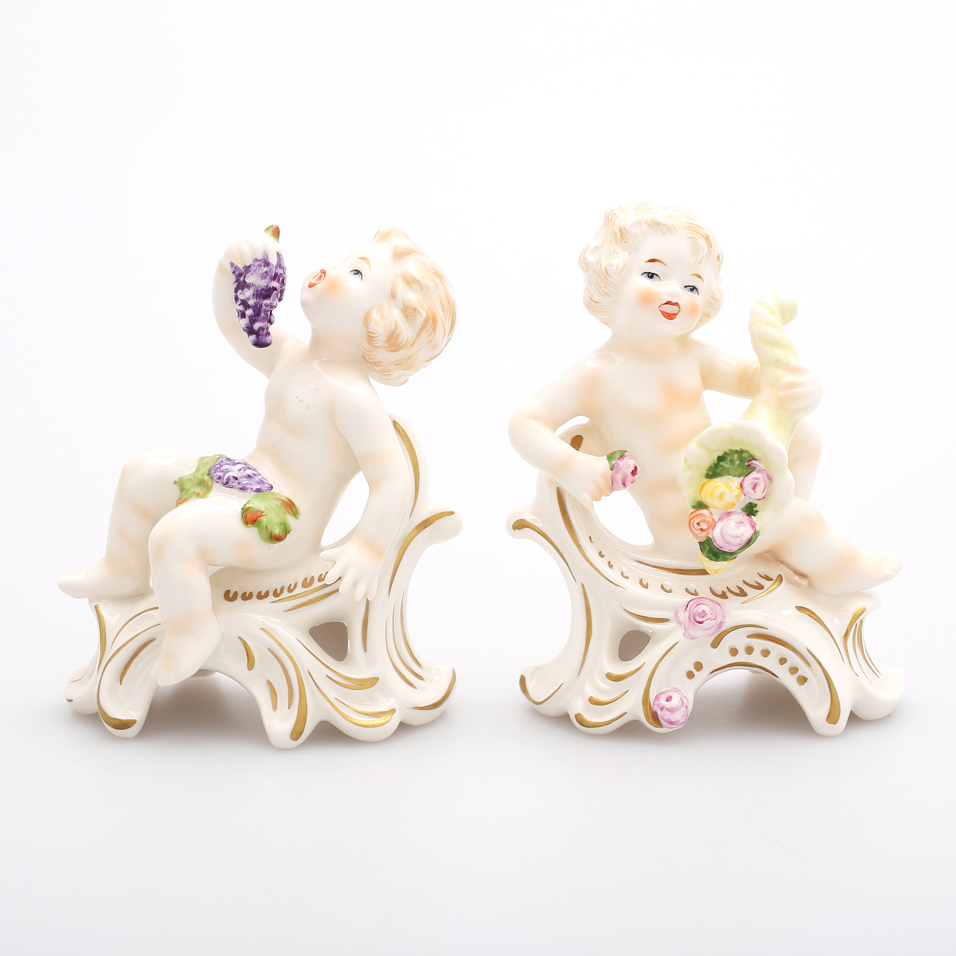 2604383. FIGURES, 4 kpl, "Neljä vuodenaikaa", Goebel, numero 2990/5000 ...