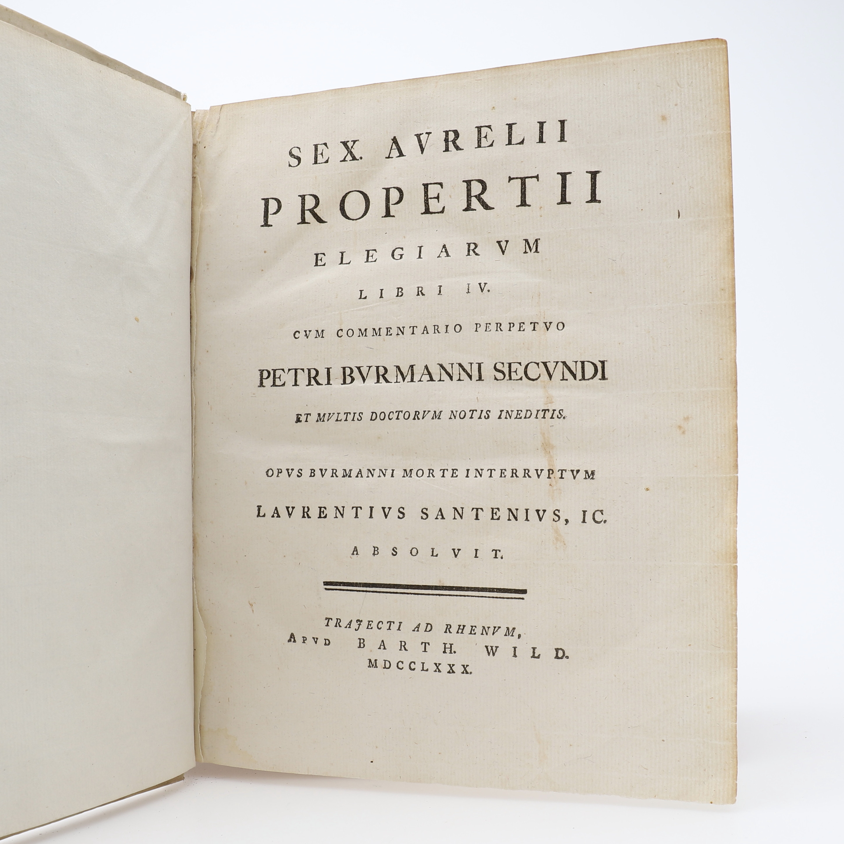 Images for 2605806. SEXTUS AURELIUS PROPERTIUS ELEGIARUM LIBRI IV WITH ...