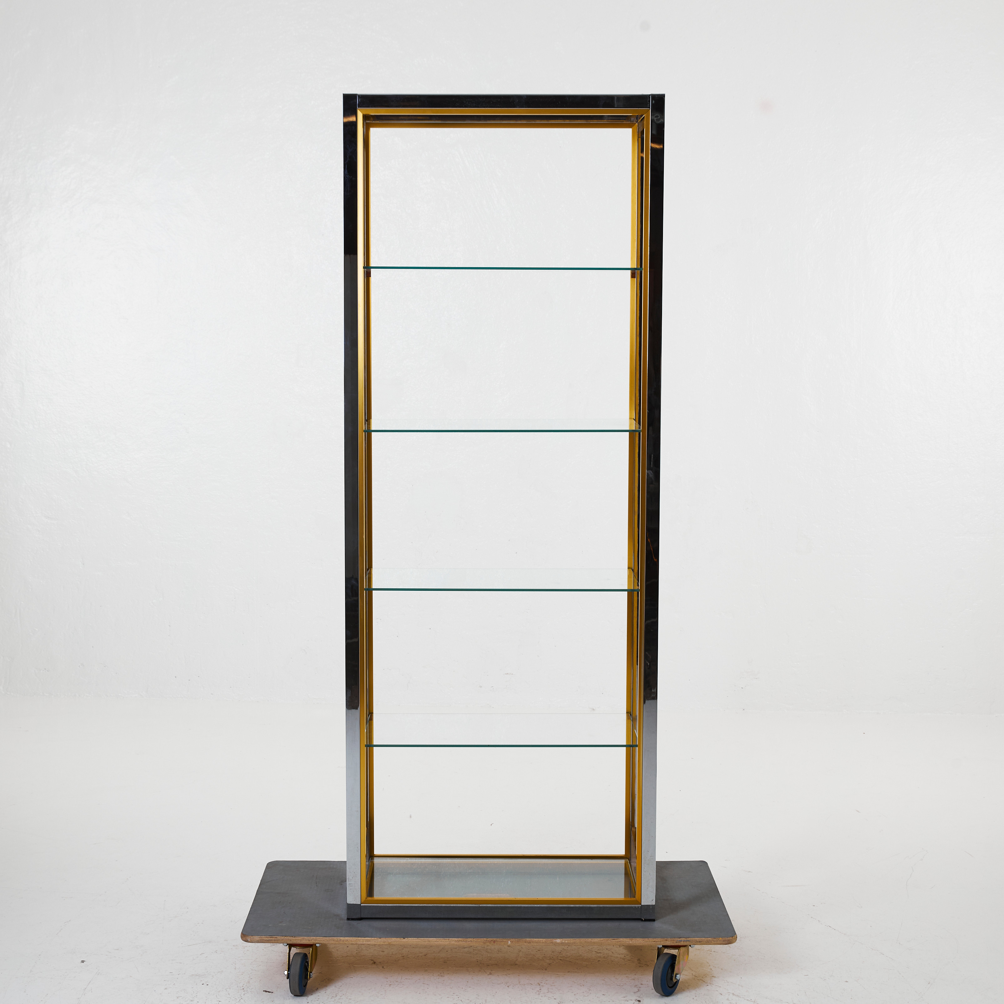 Images for 2609133. DISPLAY SHELF. Frame in metal and glass, 4 loose ...