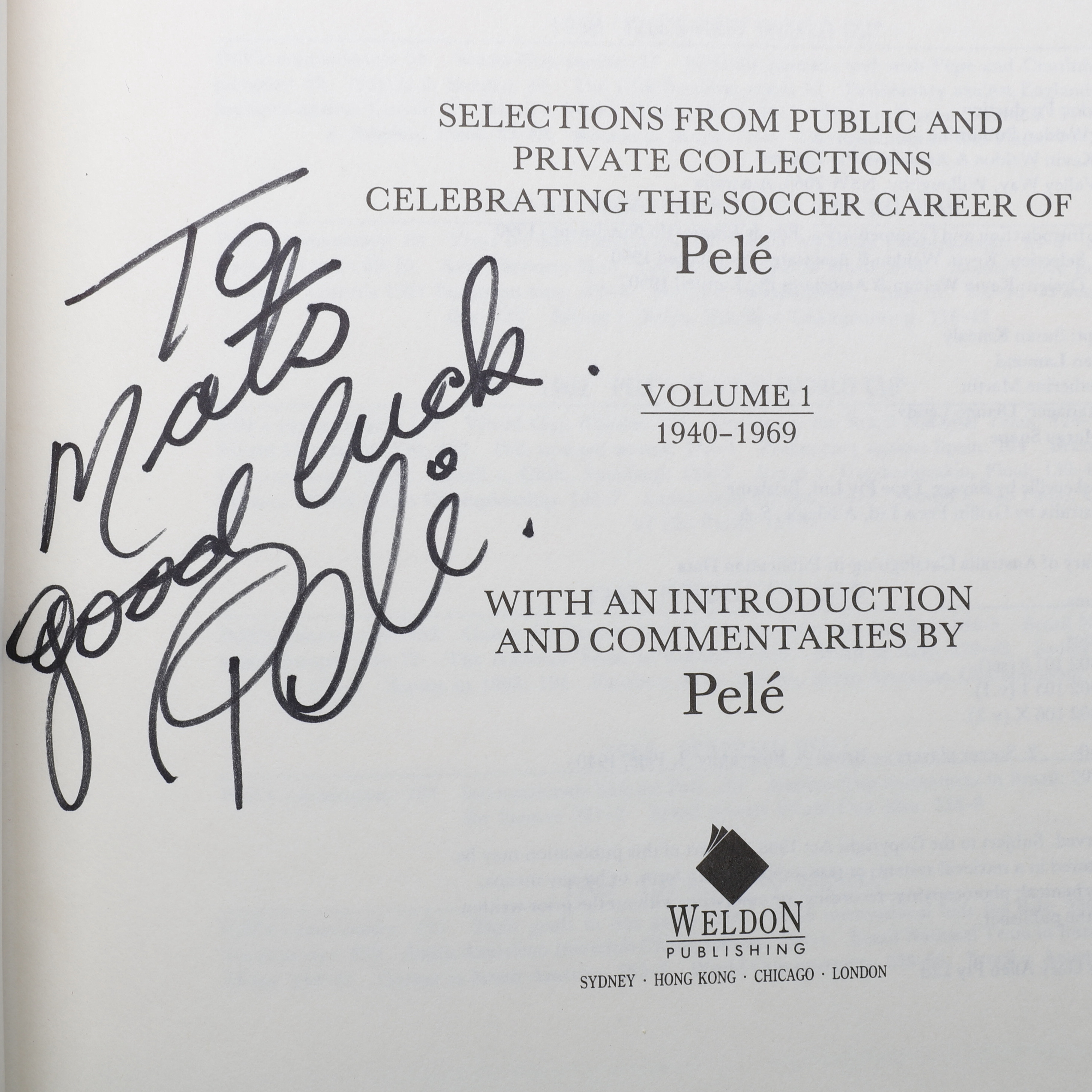 Images for 2612266. AUTOGRAPH. PELE – THE PELE ALBUMS – TWO VOLUMES 700 ...