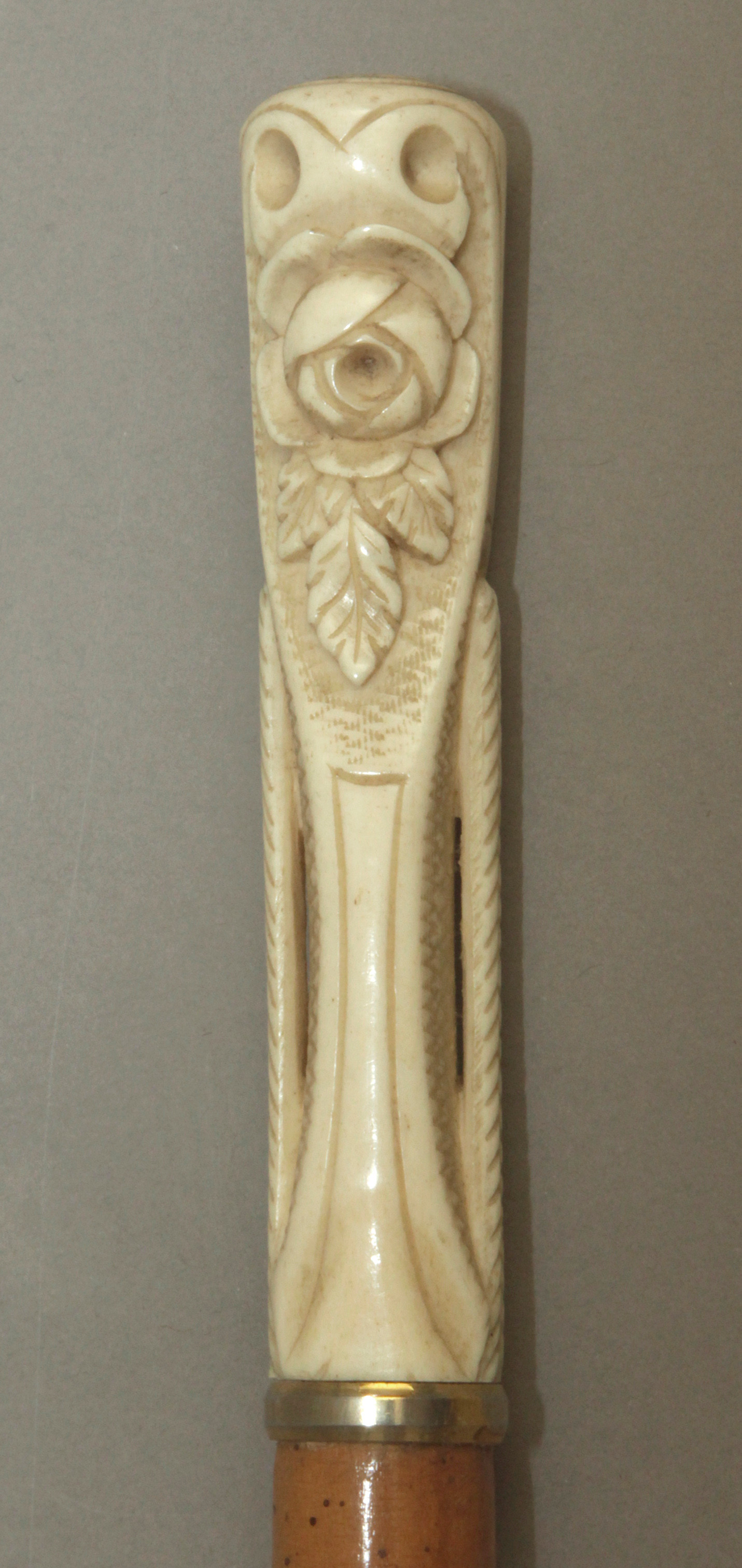 Images for 2620381. WALKING STICK. CANE AND CARVED BONE. CIRCA 1900 ...