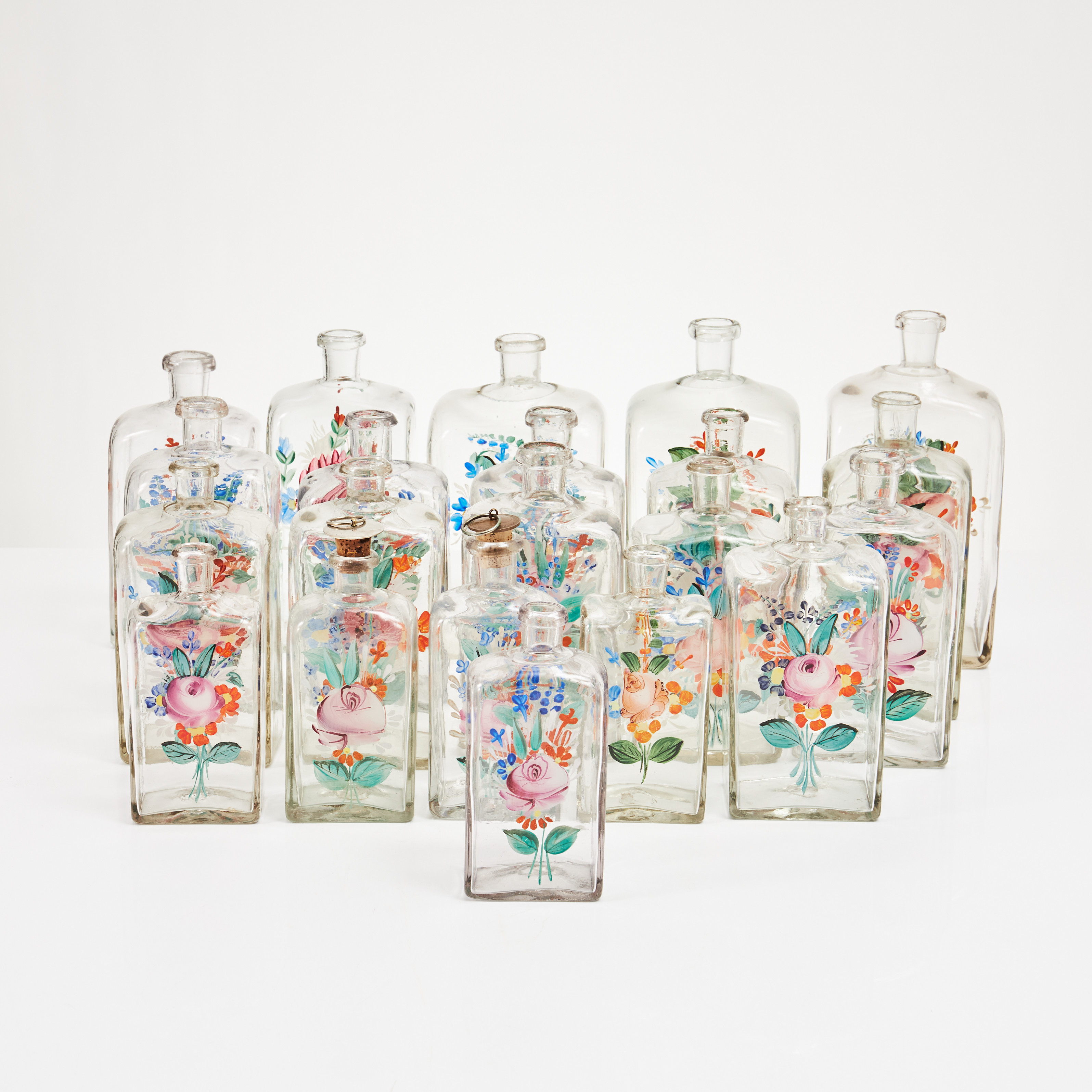 Images for 2622058. SNAP BOTTLES, 21 pcs, around 1900, polychrome ...