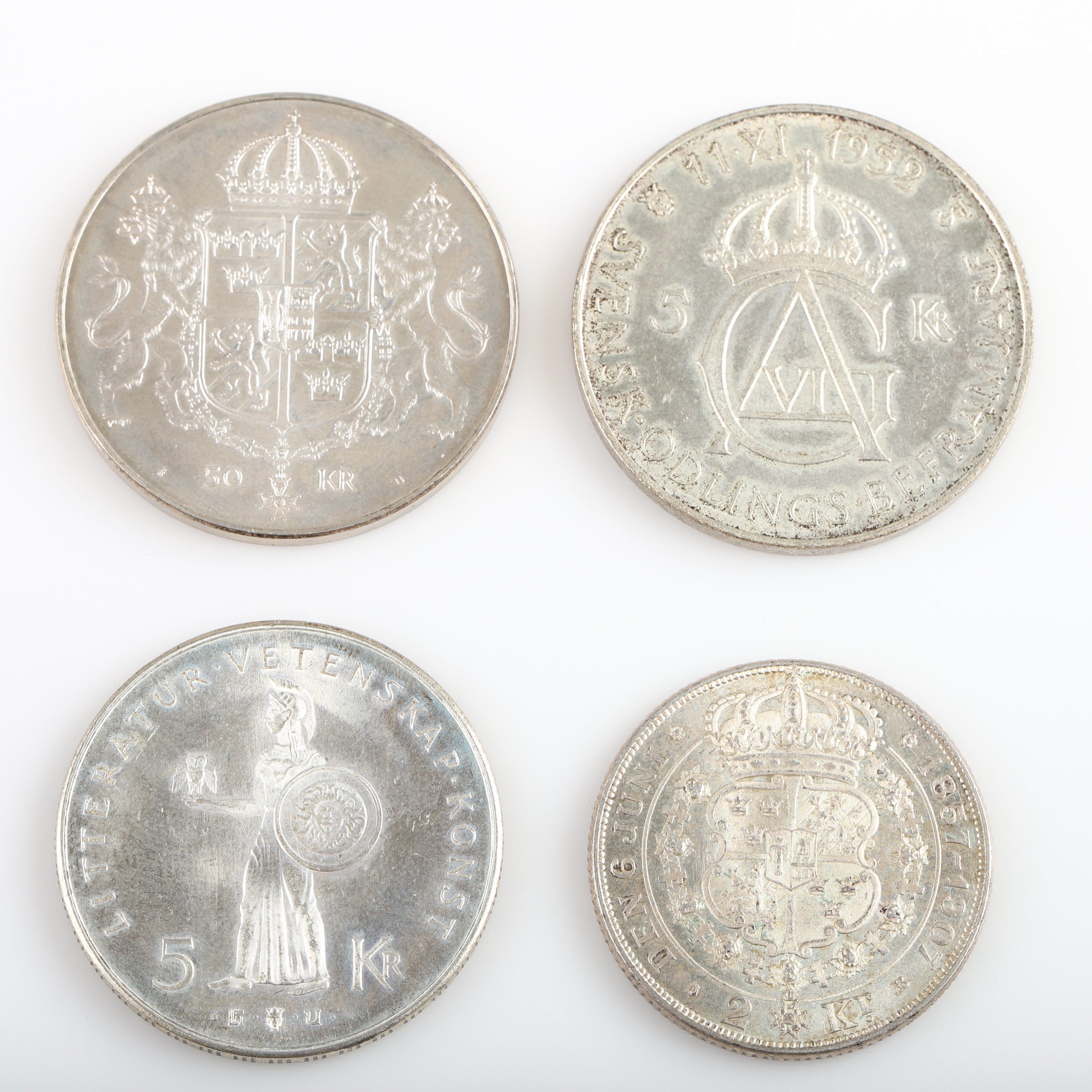 Images for 2631900. COIN, 4 pieces, silver, Sweden. - Auctionet