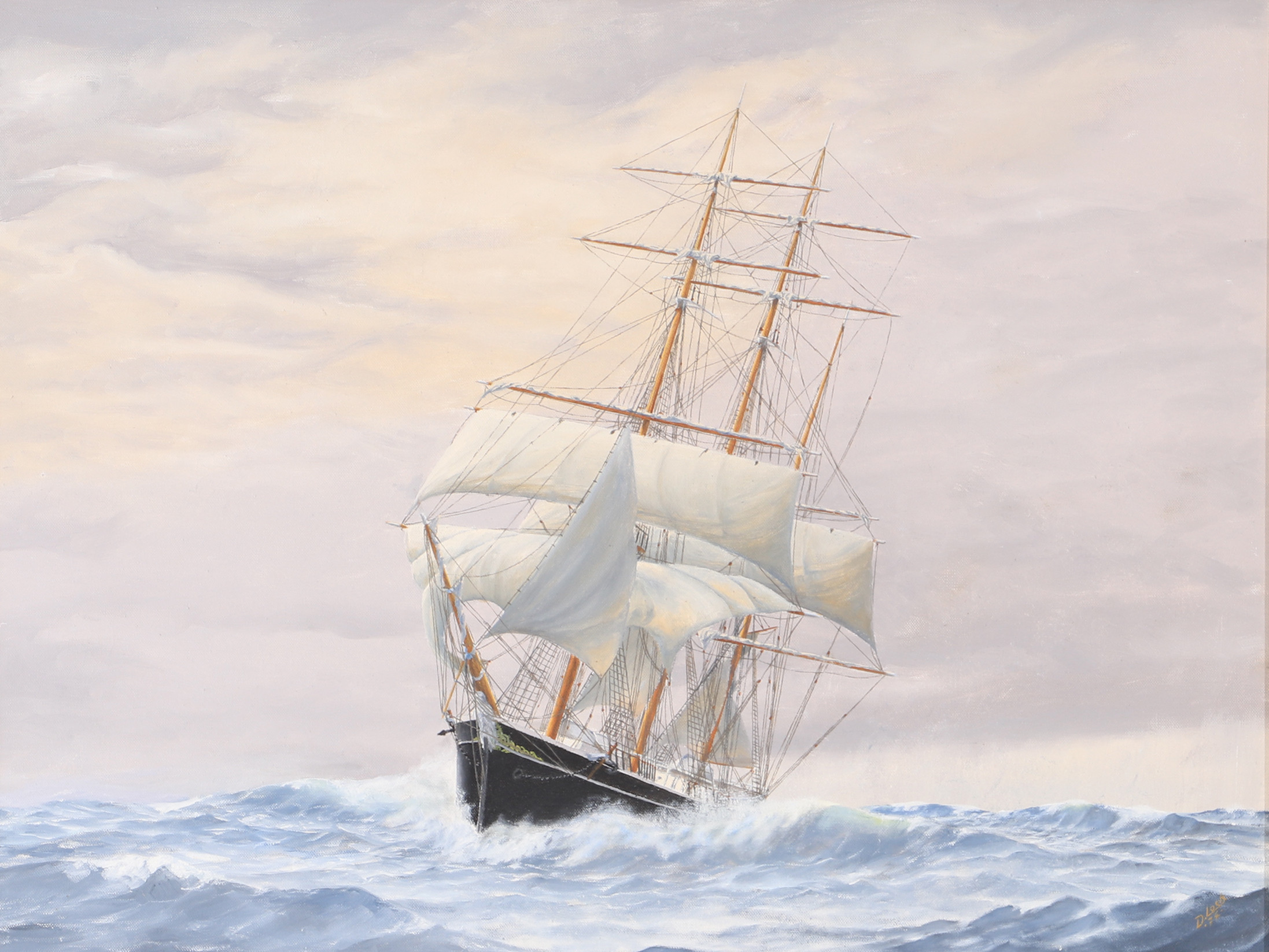 Images for 2635749. DAVID LOCK. Marine painting, oil on canvas, signed ...