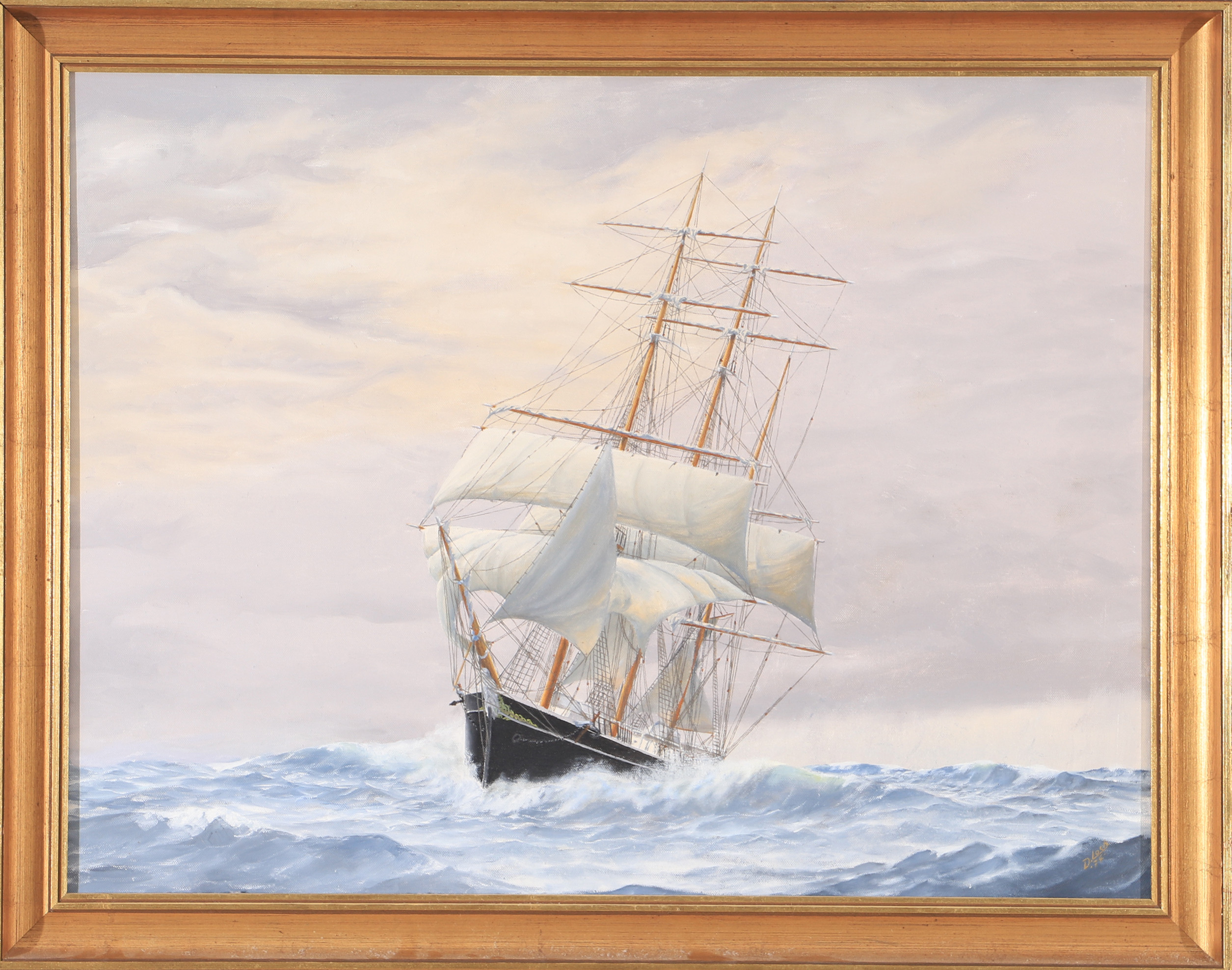 Images for 2635749. DAVID LOCK. Marine painting, oil on canvas, signed ...