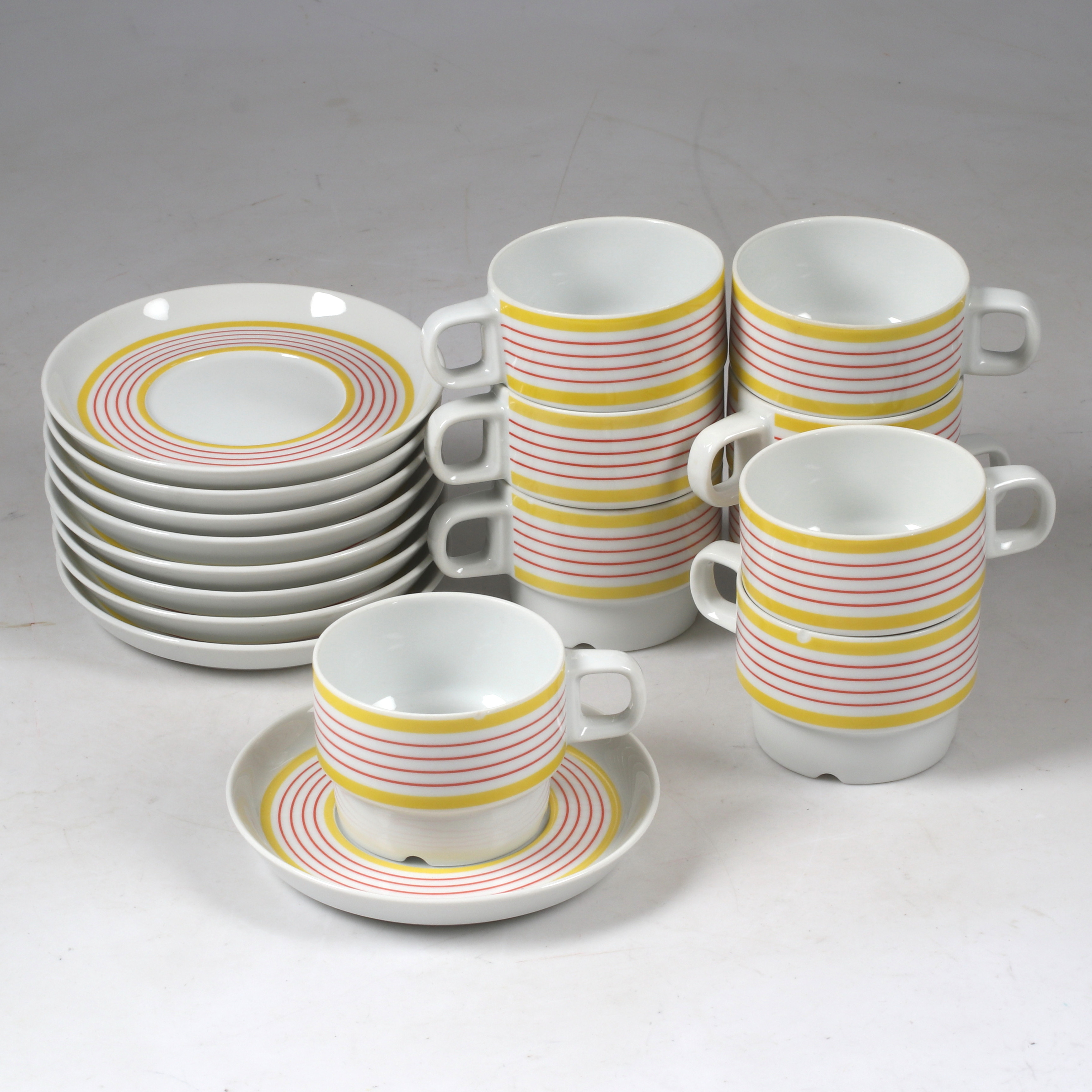 Images for 2637738. COFFEE CUPS and PLATE, 18 pieces, porcelain, IKEA ...