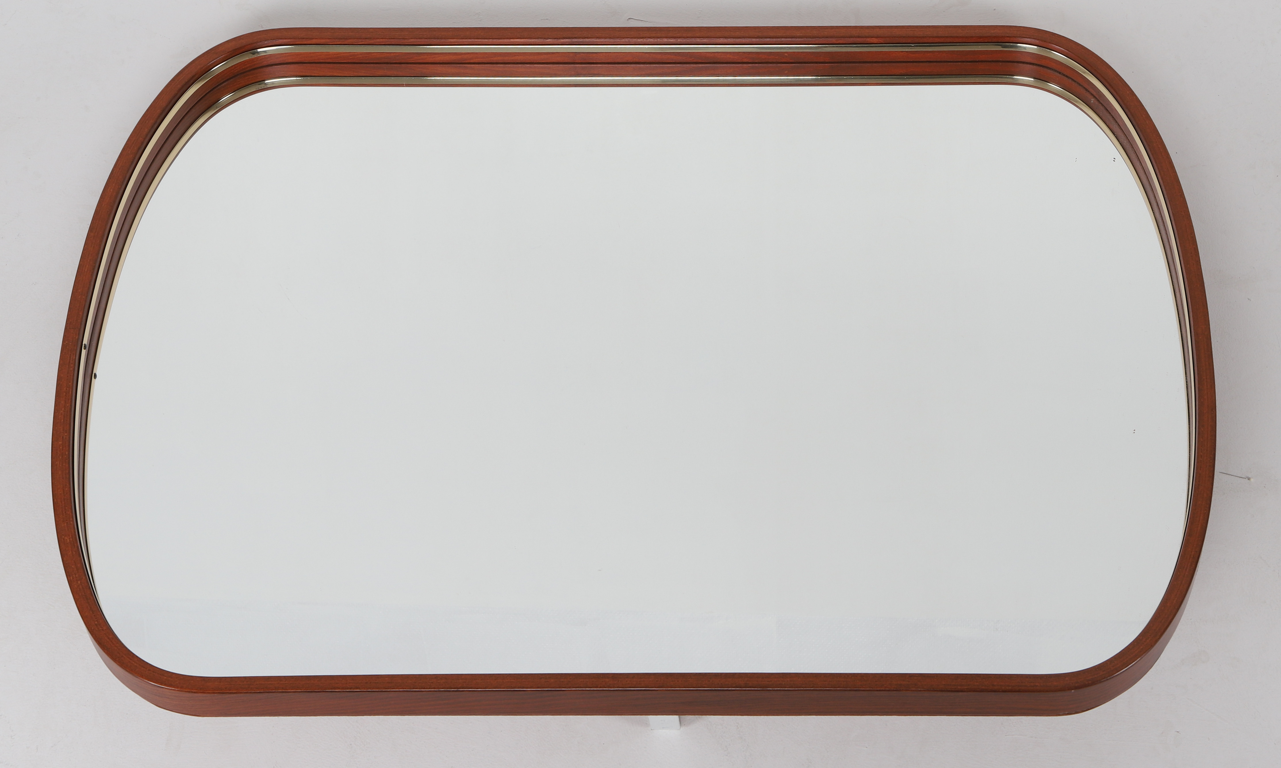 Billeder til 2639225. SPEJL, træ med dekorativ messingliste, anden ...