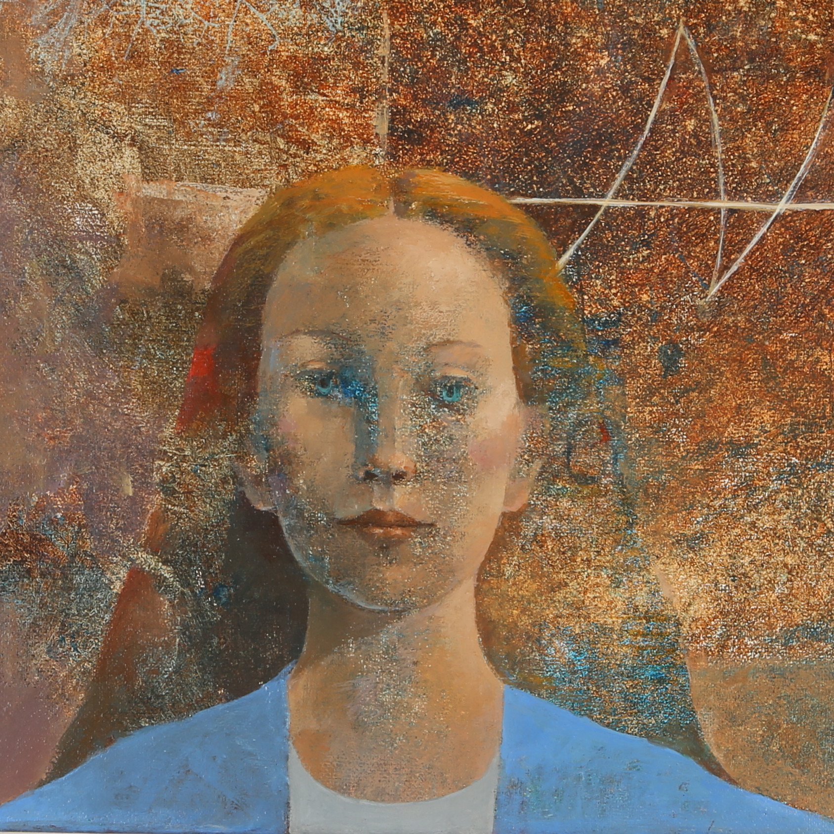 Images for 2641524. DORINA MOCAN. acrylic on canvas, girl and pigeons ...