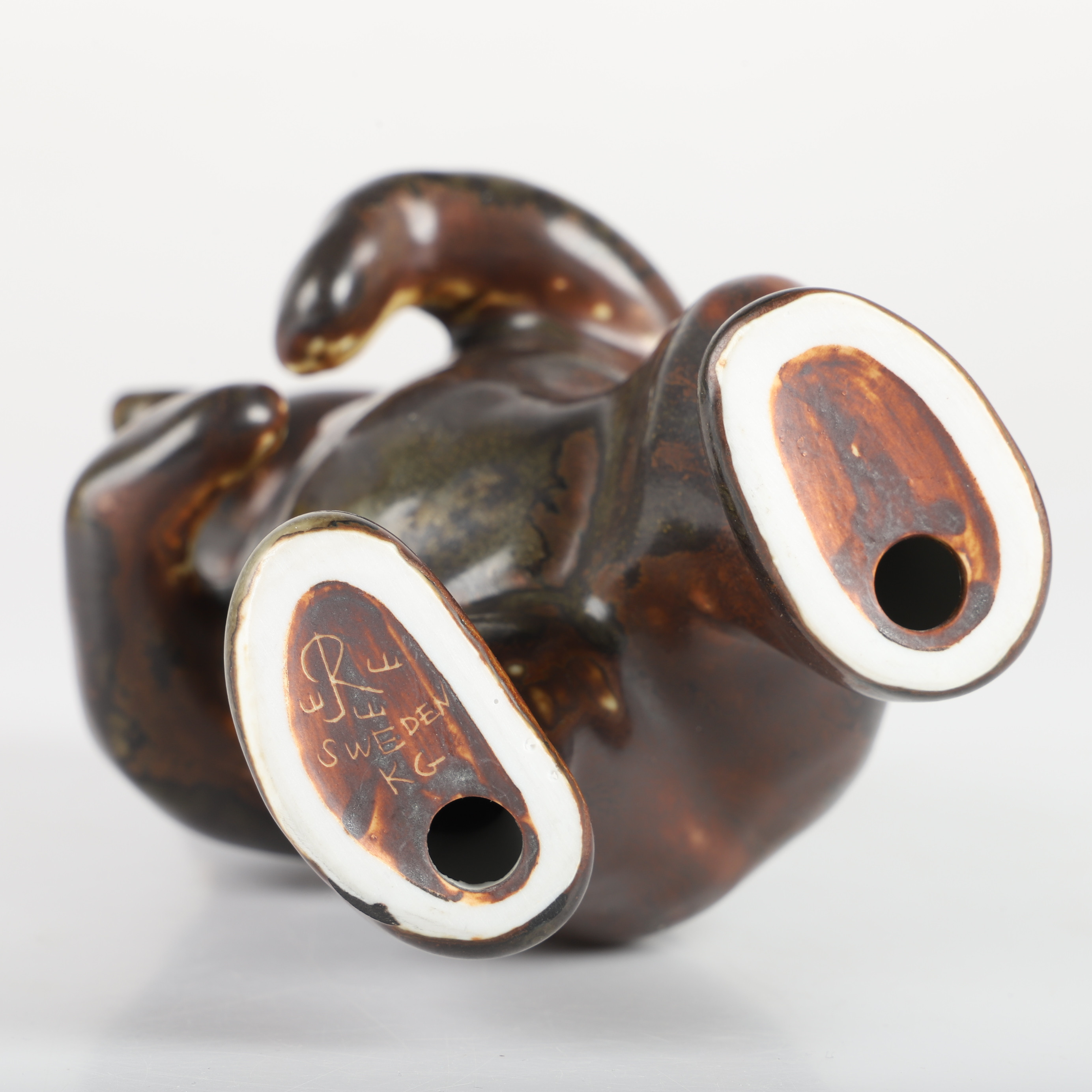 Bilder för 2644299. KARL GRÖSSEL. Figurin, stengods, stående björn ...