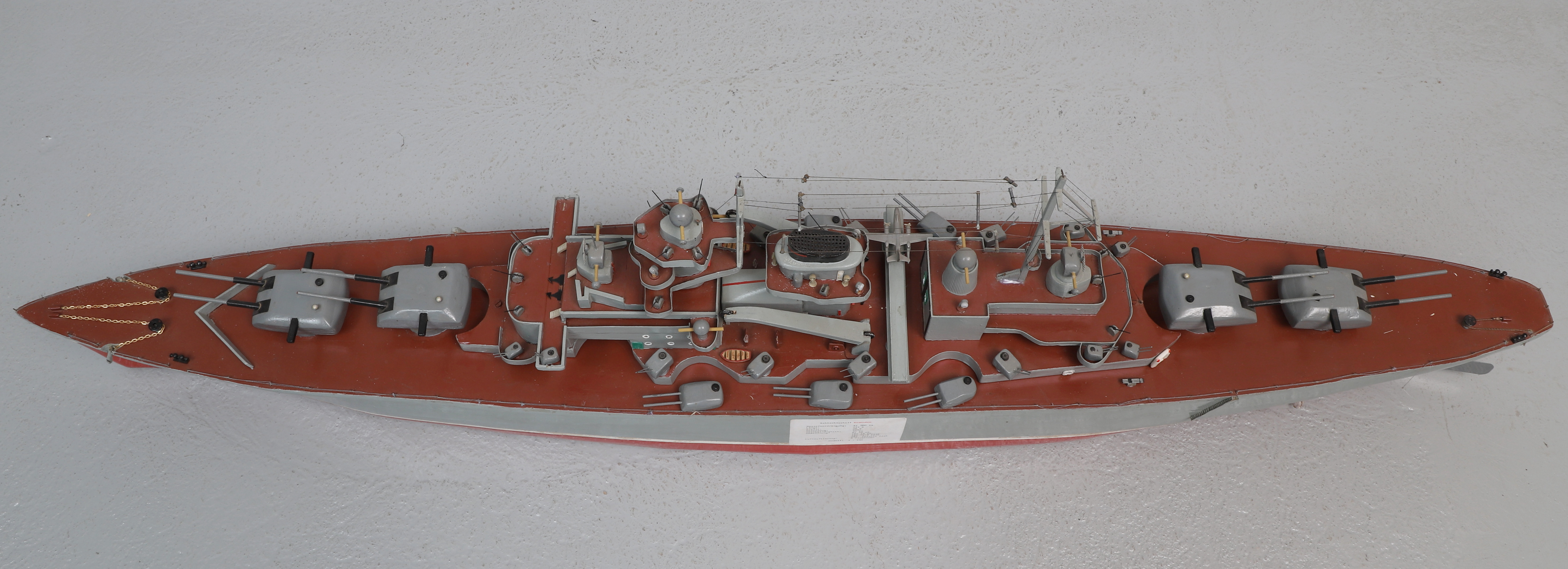 Images for 2645197. BOAT MODEL, wood & metal, "Bismarck", scale 1/132 ...