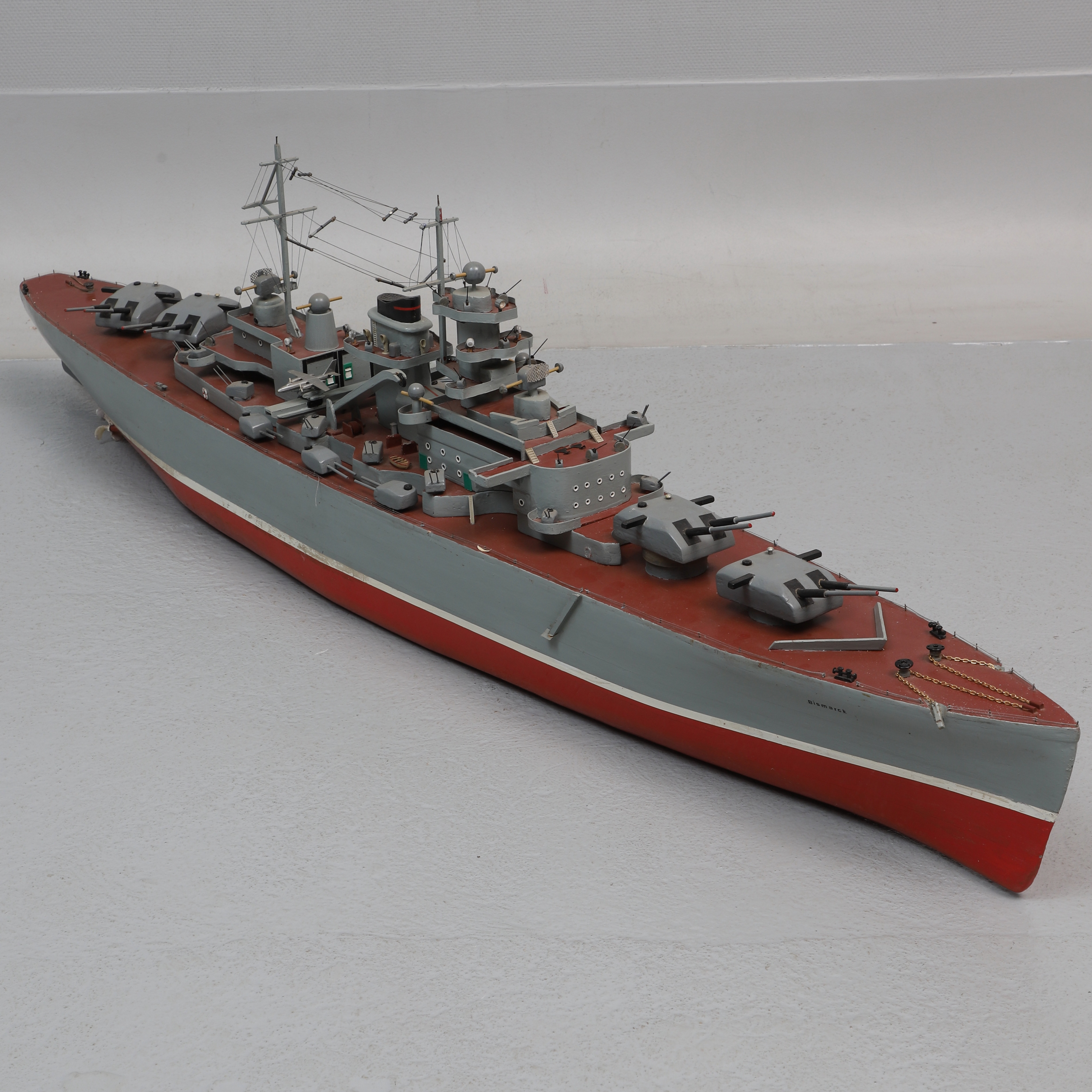 Images for 2645197. BOAT MODEL, wood & metal, "Bismarck", scale 1/132 ...