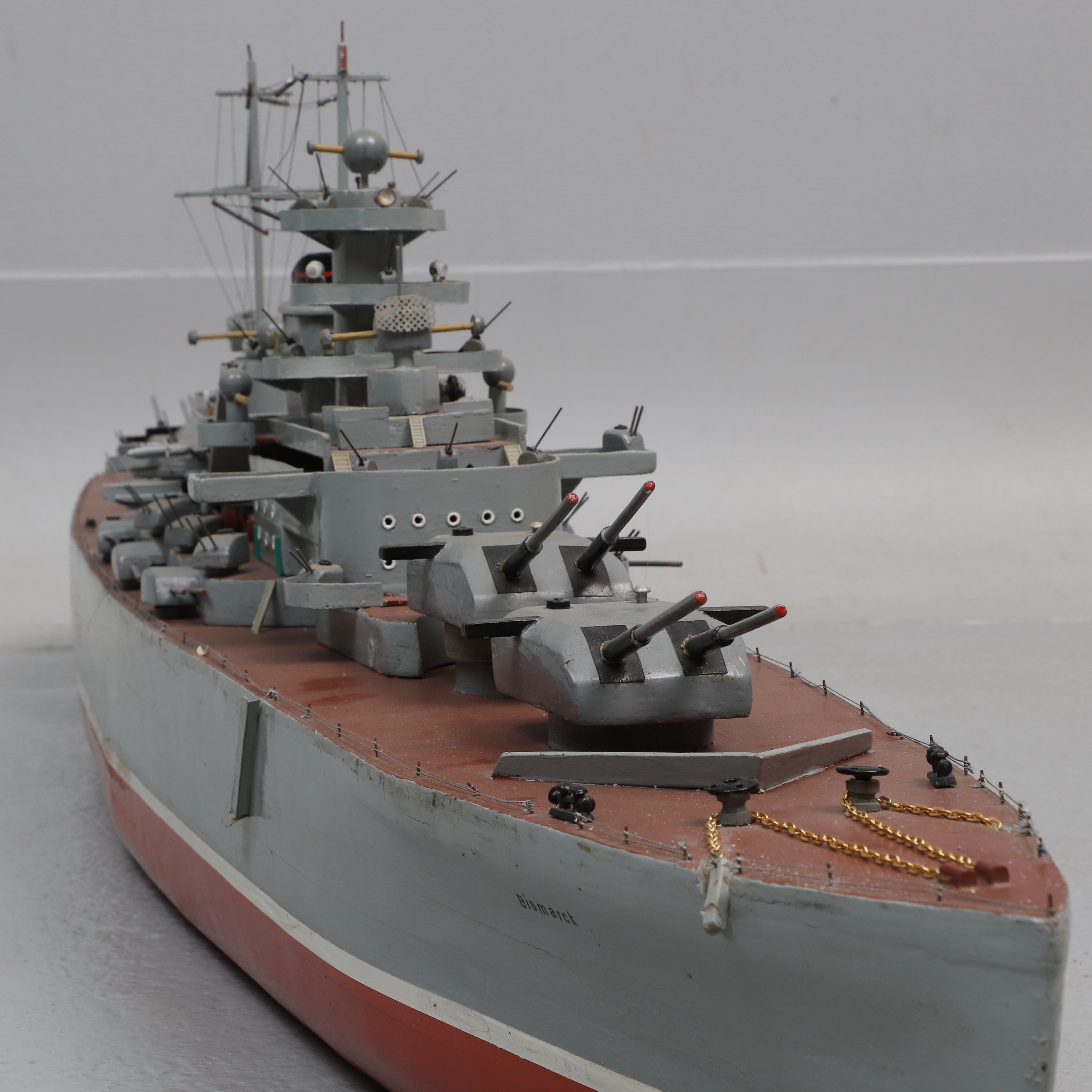 Images for 2645197. BOAT MODEL, wood & metal, "Bismarck", scale 1/132 ...