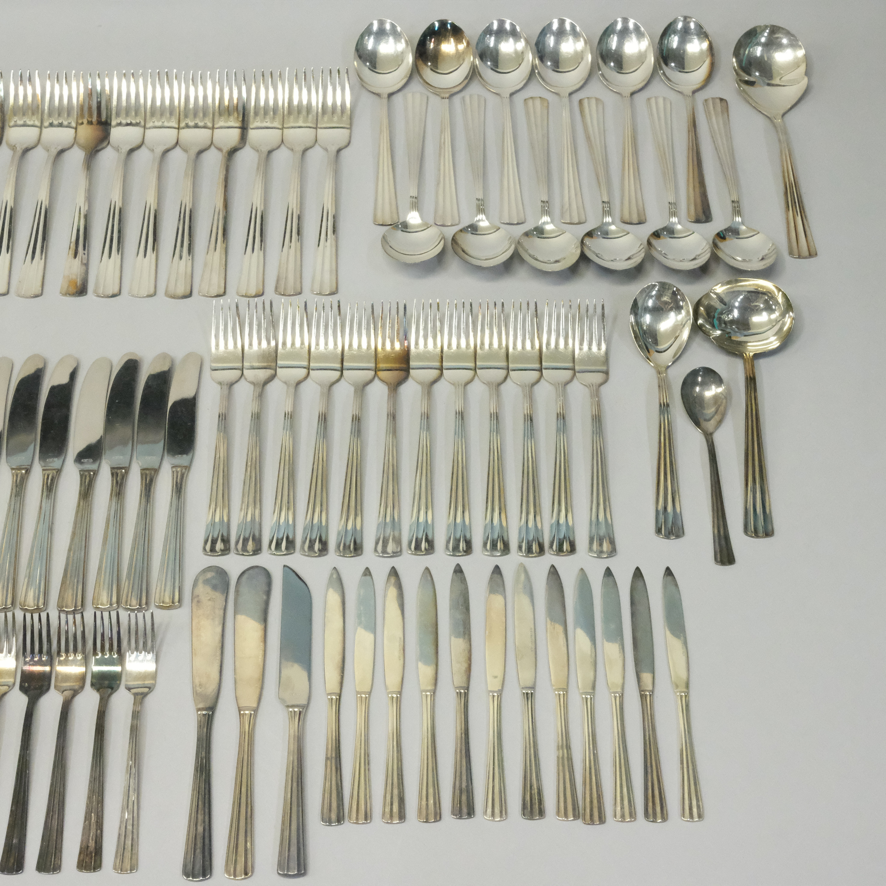 Images for 2645515. CUTLERY SET, NICKEL SILVER, 89 PIECES. - Auctionet