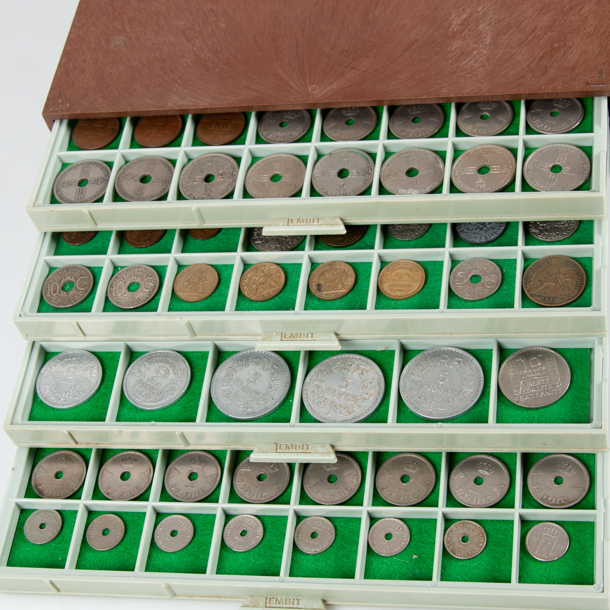 Images for 2659376. COIN CABINET. with older coins from the 19th ...