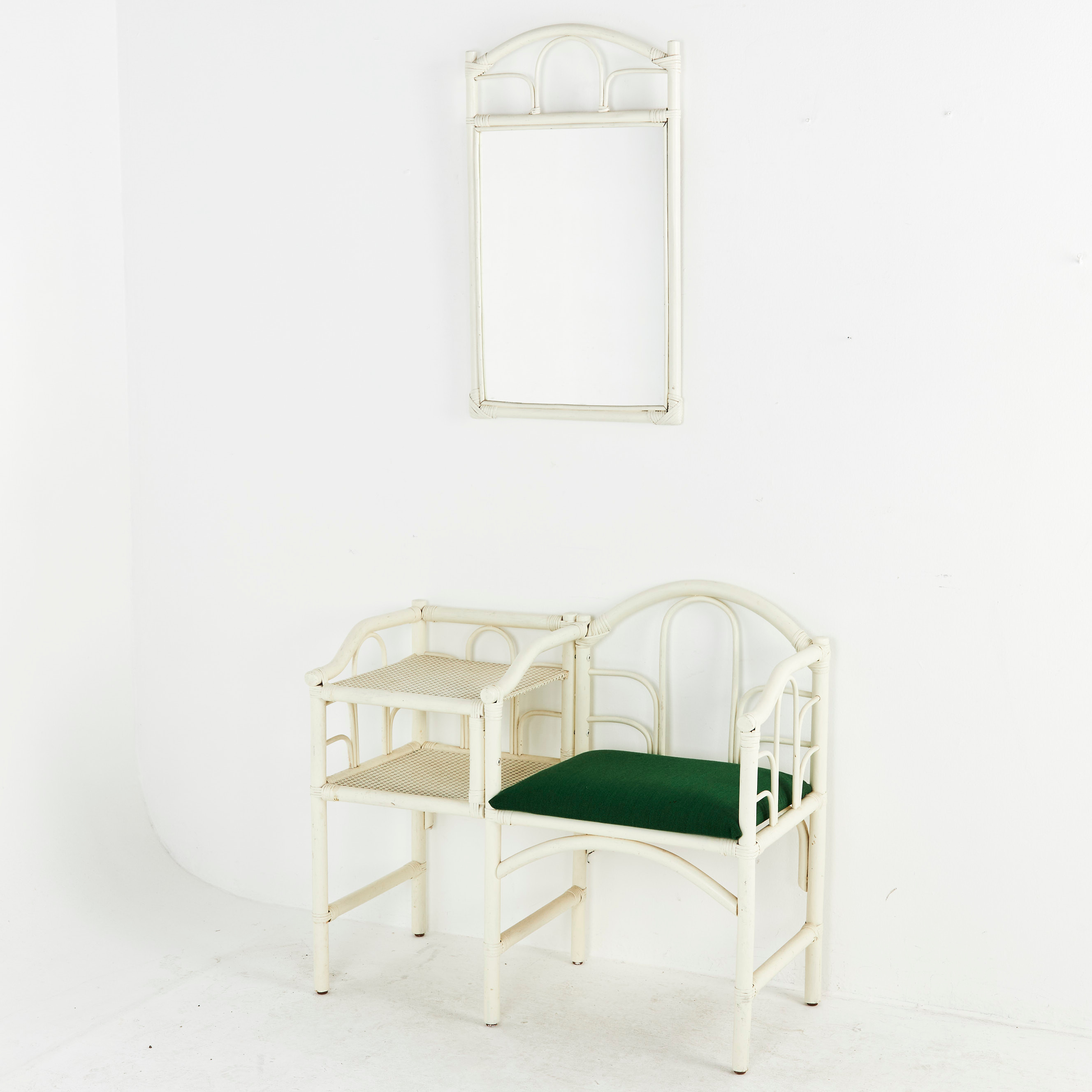 Images for 2660592. HALL FURNITURE, 2 dlr, telephone bench and mirror ...