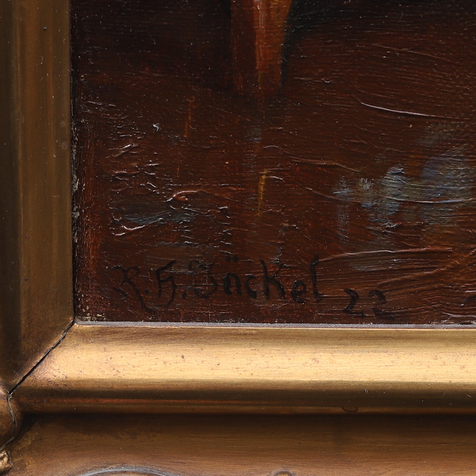 Bilder zu 2663317. ROBERT HUGO JÄCKEL. Zimmerinterieur, Öl auf Leinwand ...