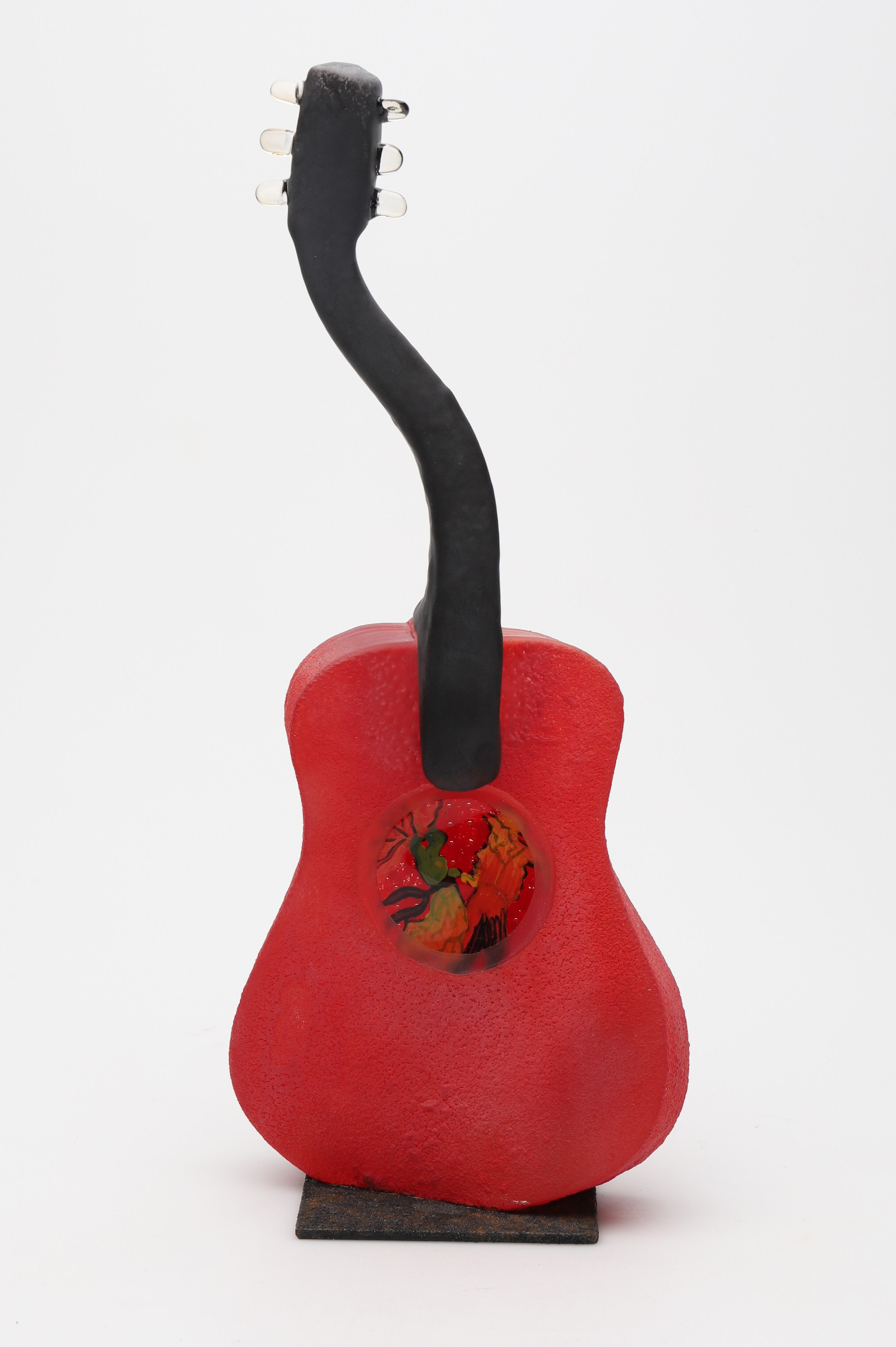 Bilder för 2664891. KJELL ENGMAN. Skulptur, gitarr, glas, signerad ...