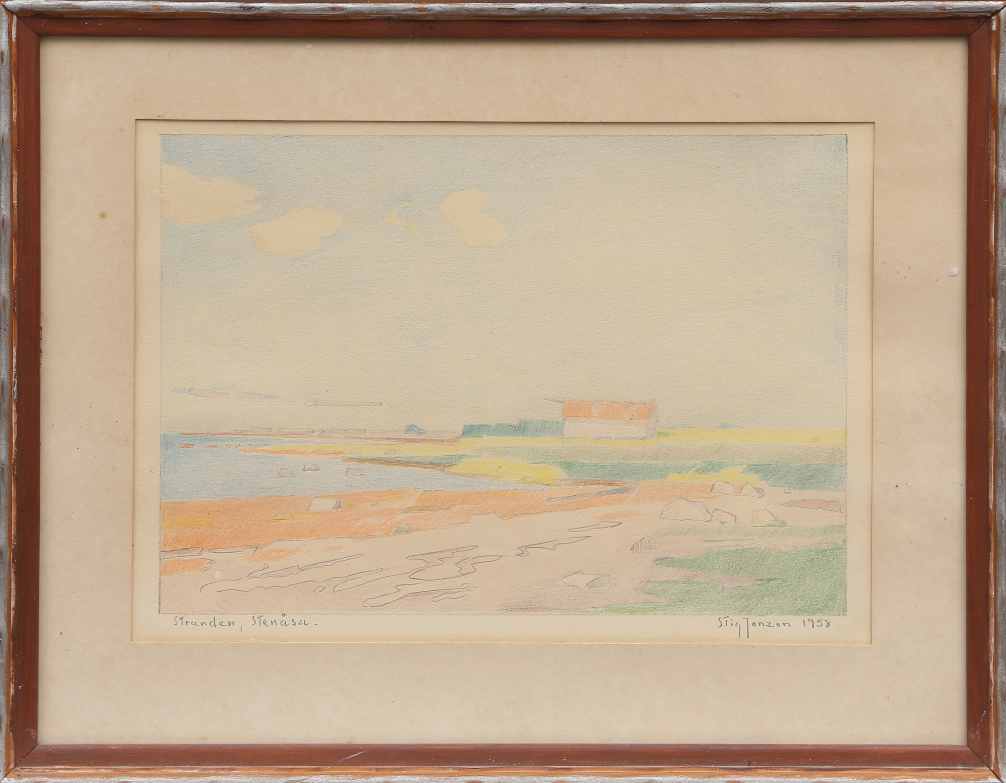Images for 2667559. STIG JONZON. DRAWING, chalk, Stenåsa, Öland, 1958 ...