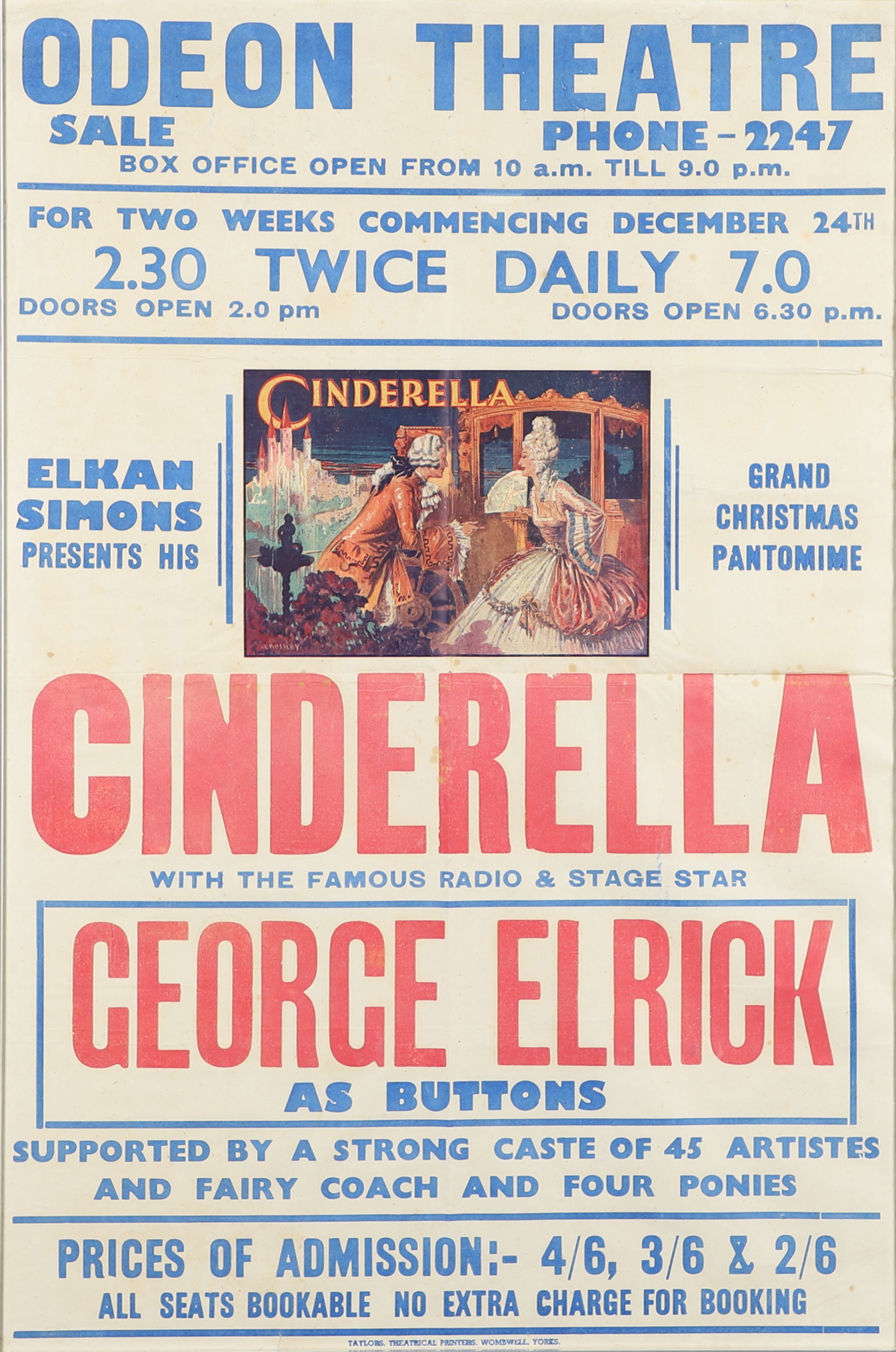 Images for 2677967. VINTAGE THEATRE POSTERS - ODEON THEATRE & OLYMPIA ...