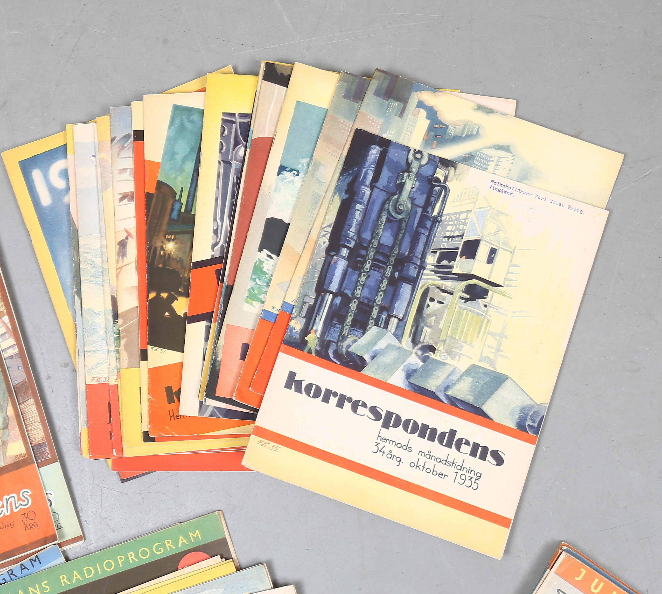 Images for 2677981. COLLECTION OF MAGAZINES, including "Korrespondens ...