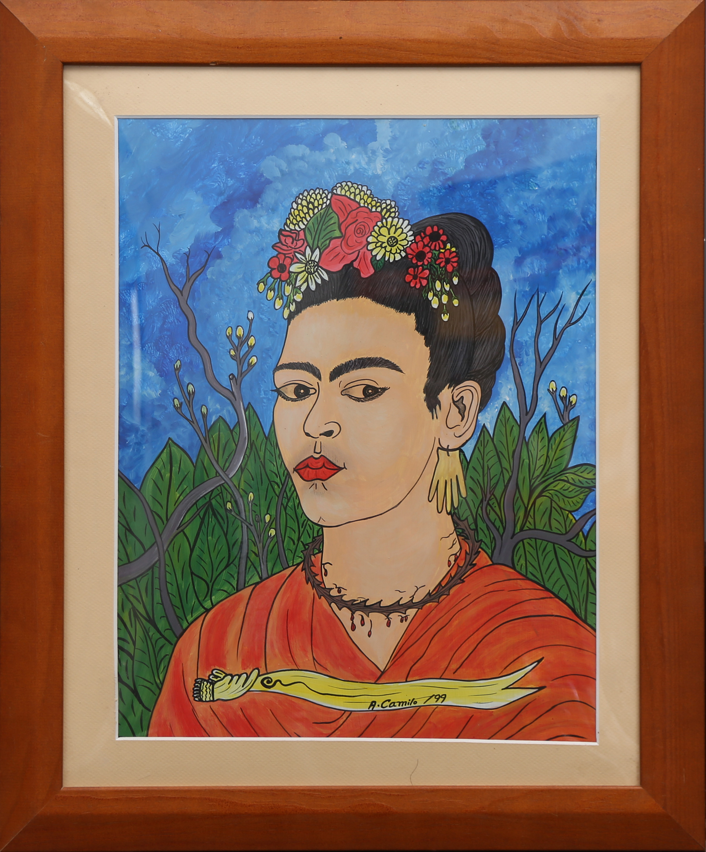 Images for 2680417. ALBERTO CAMILO. Portrait of Frida Kahlo. - Auctionet