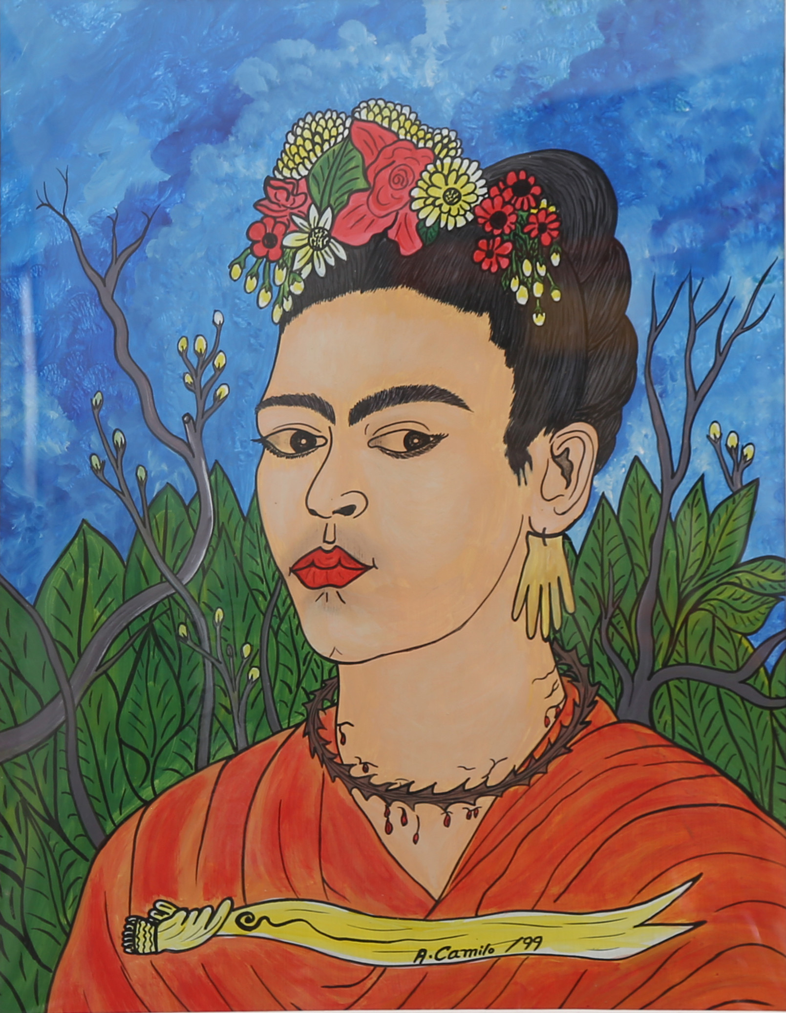Images for 2680417. ALBERTO CAMILO. Portrait of Frida Kahlo. - Auctionet