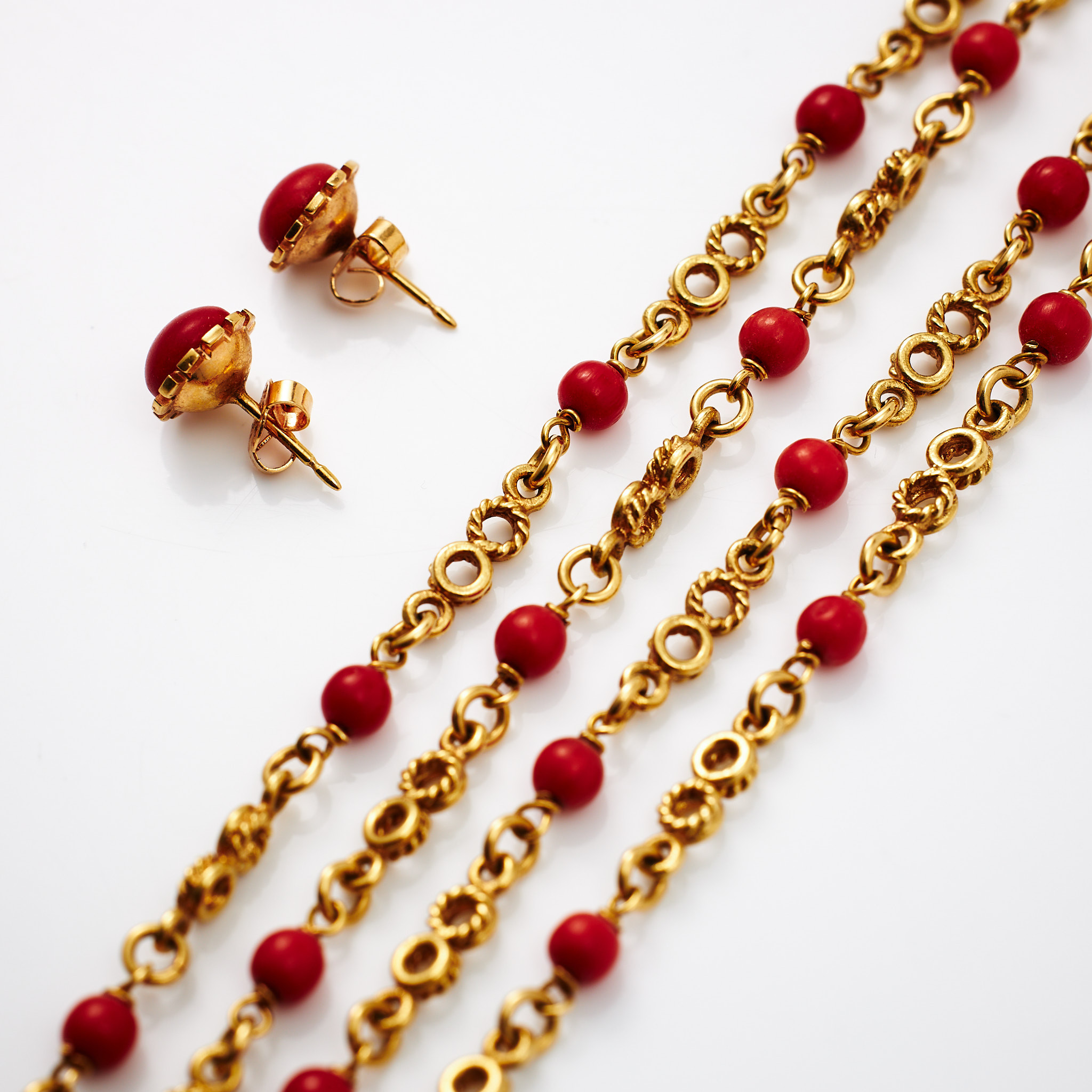 Images for 2682779. NECKLACE, 18k gold, fantasy link with interspersed ...