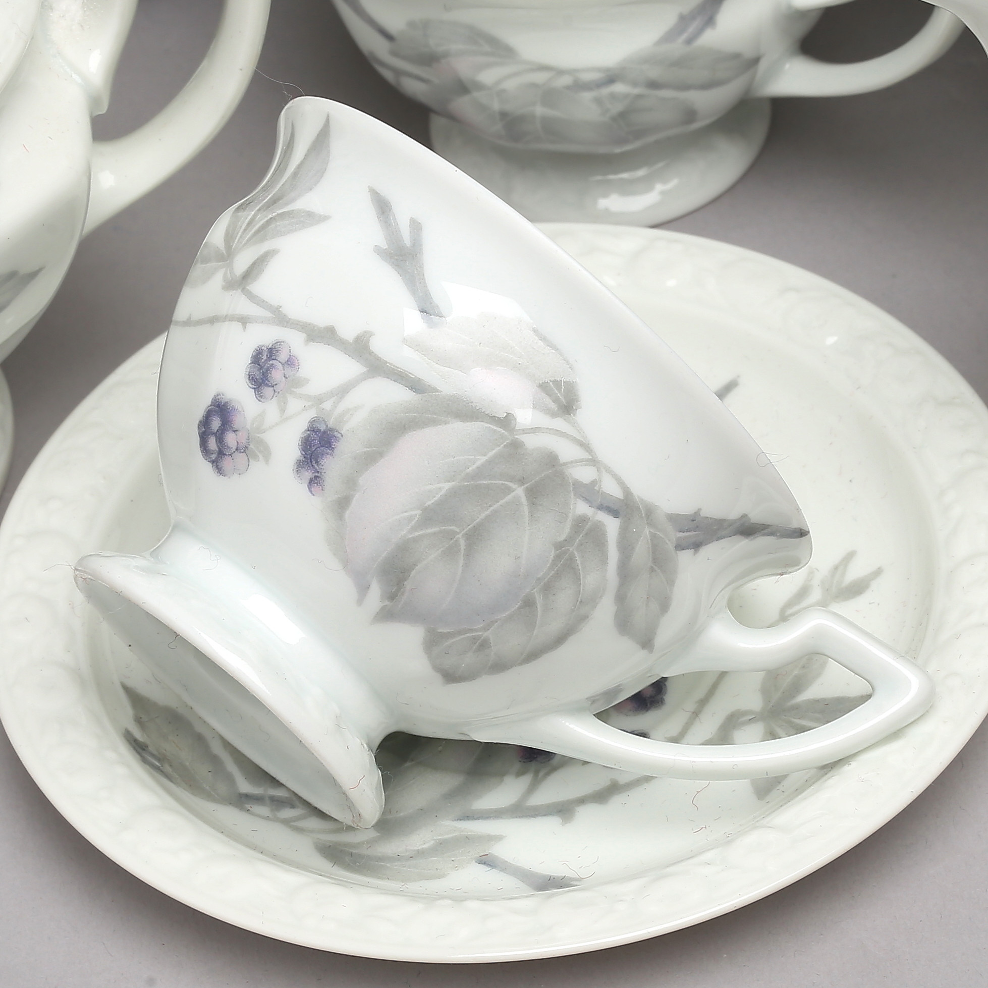 Images for 2686990. COFFEE SET, 25 pieces, Rosenthal "Maria" Blackberry ...