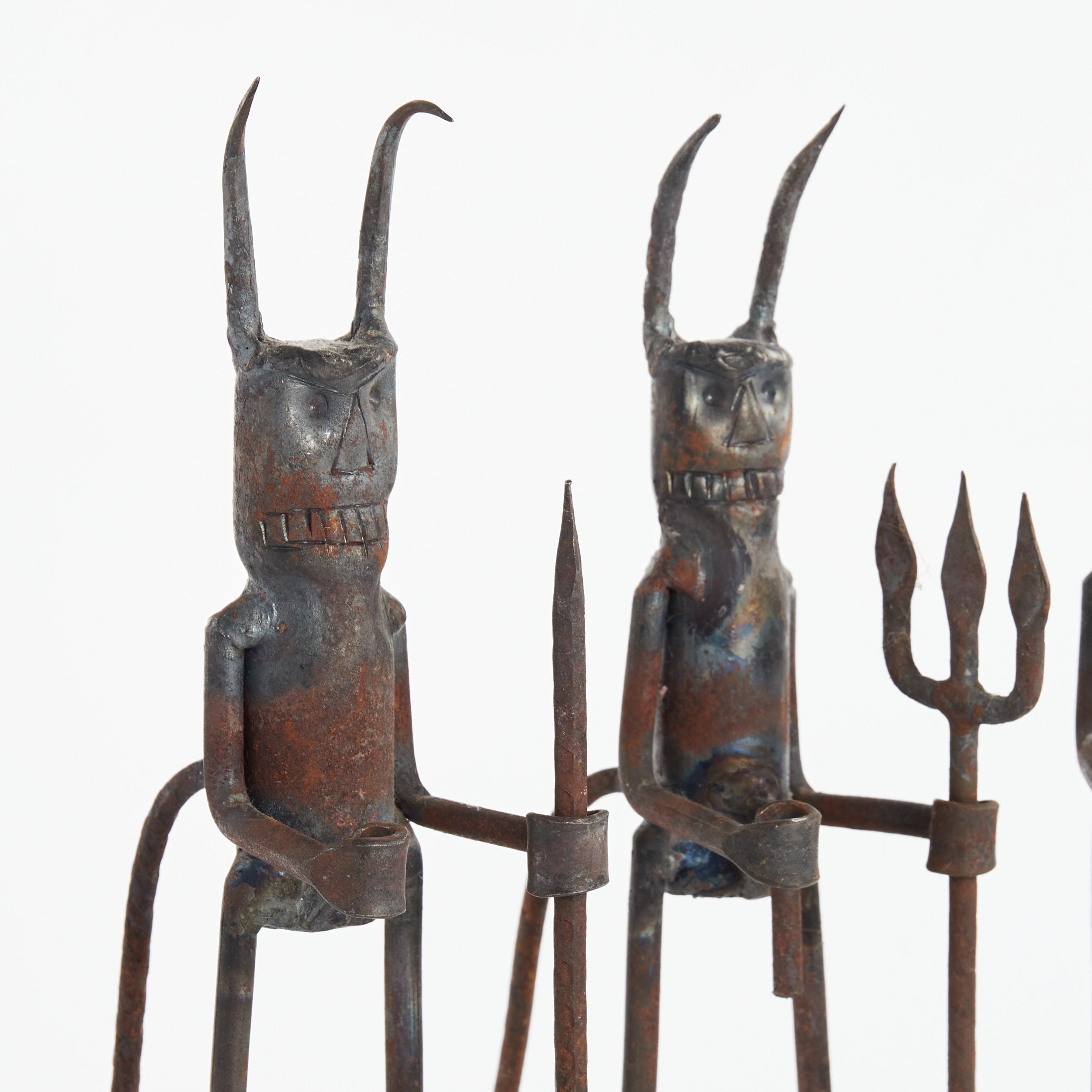 Images for 2697252. SCULPTURES, 4 pcs, wrought iron, in the form of ...