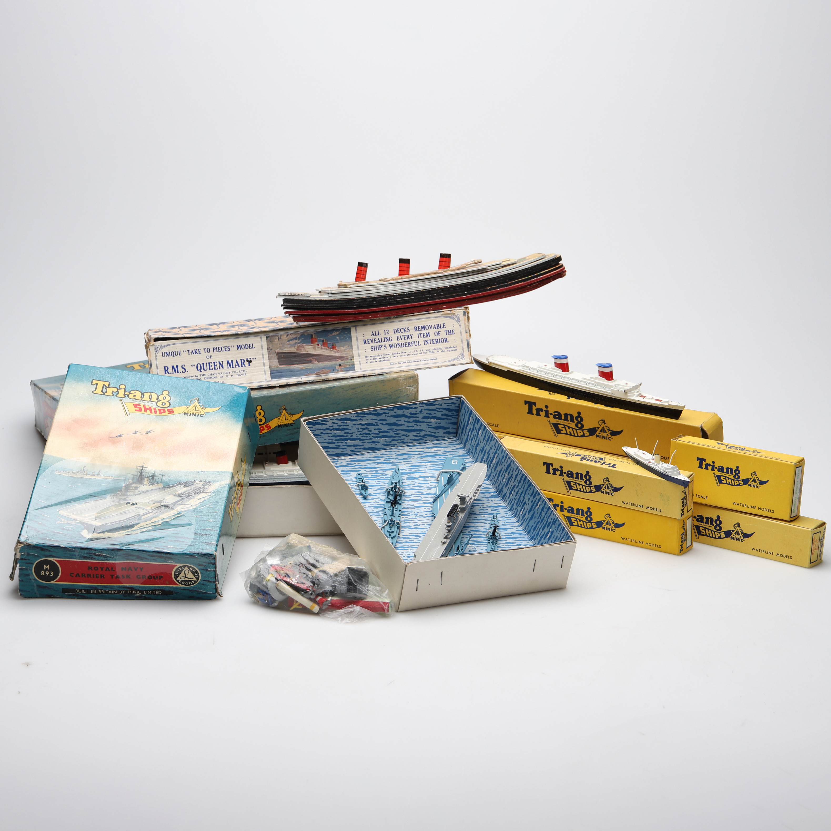 Images for 2698962. TRI-ANG SHIPS, 8 pcs. and RMS Queen Mary, Chad ...