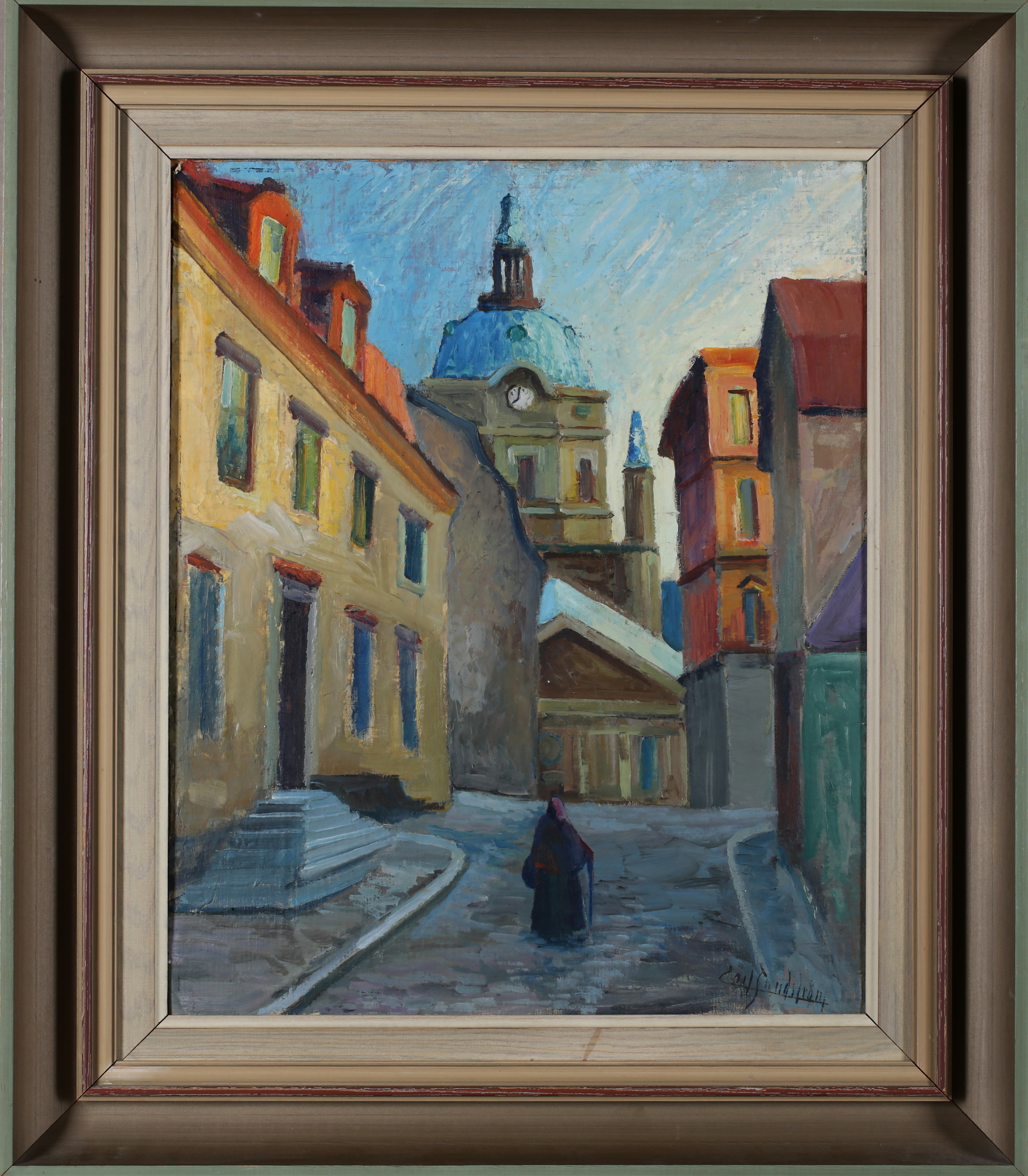 Images for 2699440. CARL SUNDSTRÖM. Oil on canvas pasted on Board, view ...