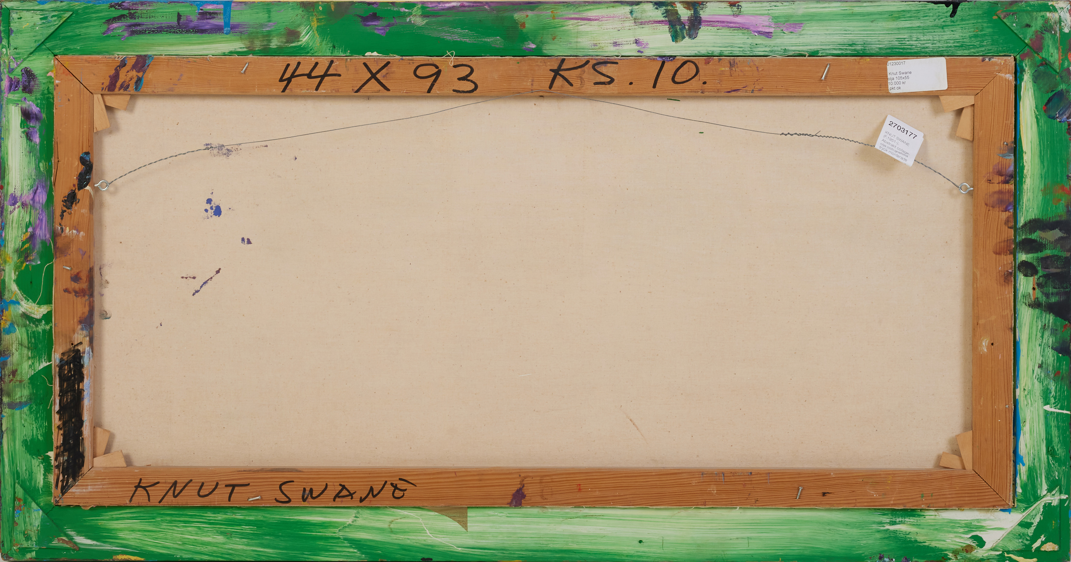 Images for 2703177. KNUT SWANE (F.1951-). Abstract collage, oil and ...