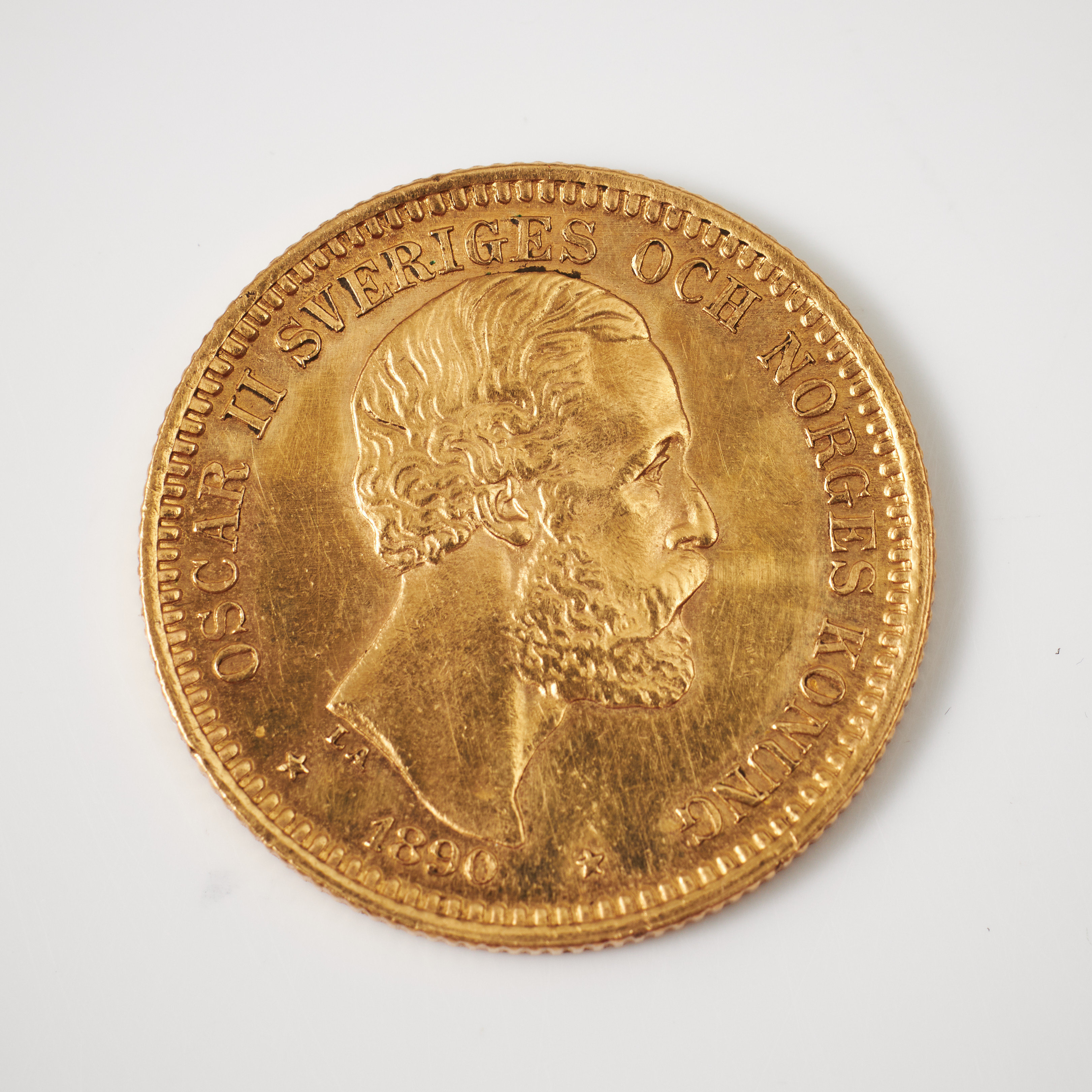 Images for 2704486. COIN, 21.6k gold, SEK 20, Oscar II, King of Sweden ...